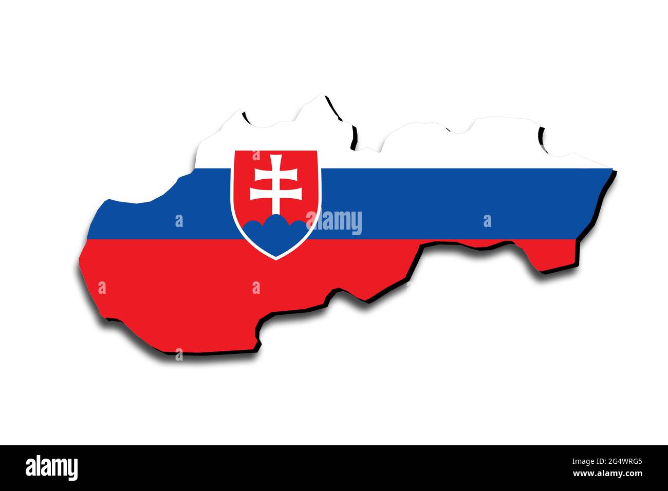 Slovakia europe map hi-res stock photography and images - Alamy