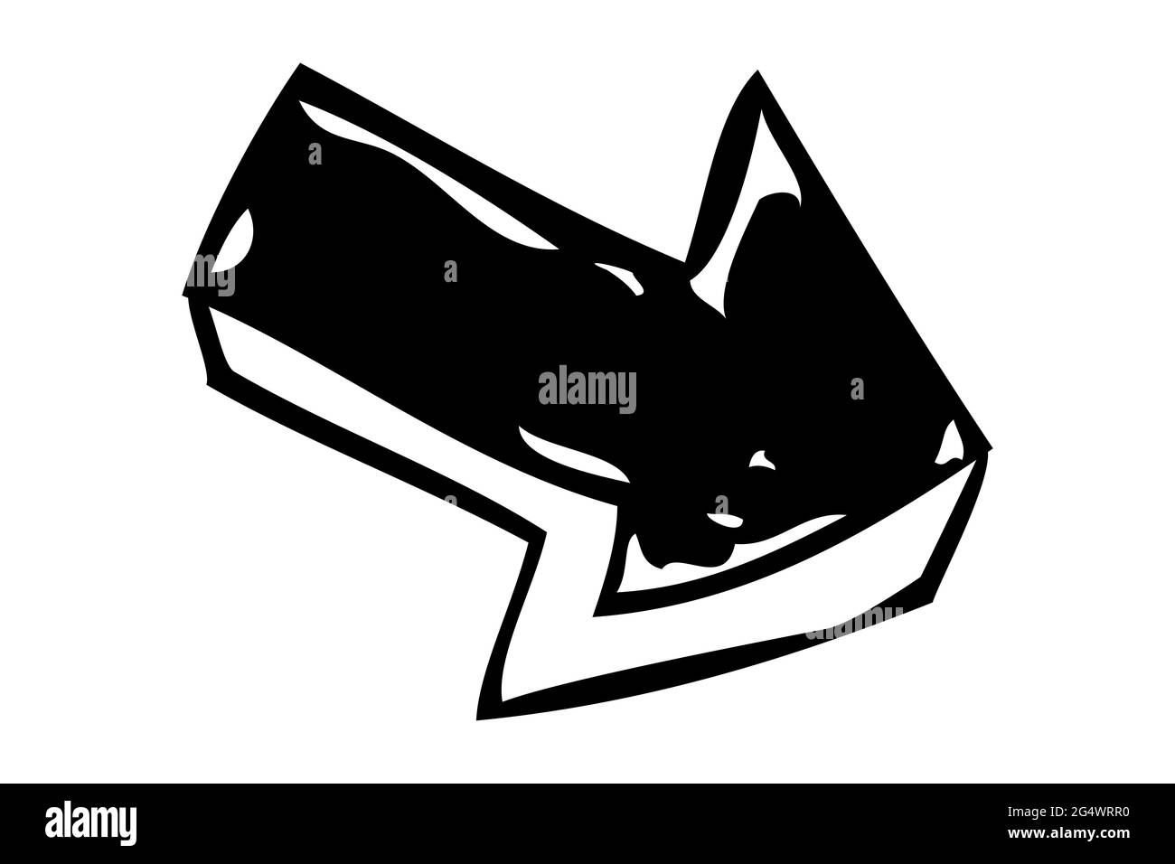 Vector hand draw sketch, Arrow, Isolated on White Stock Vector Image ...