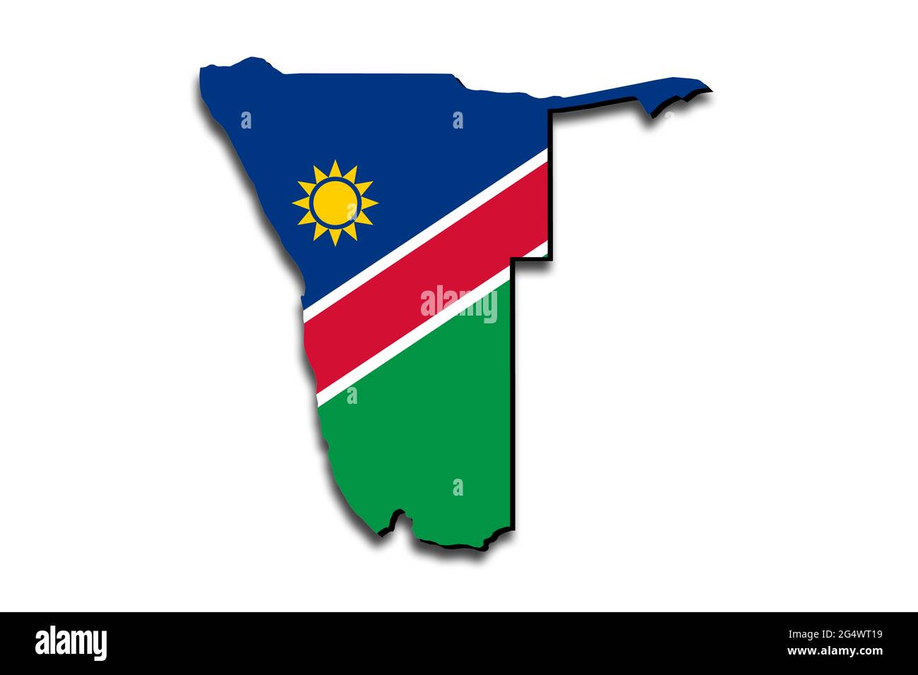 Map of namibia hi-res stock photography and images - Alamy