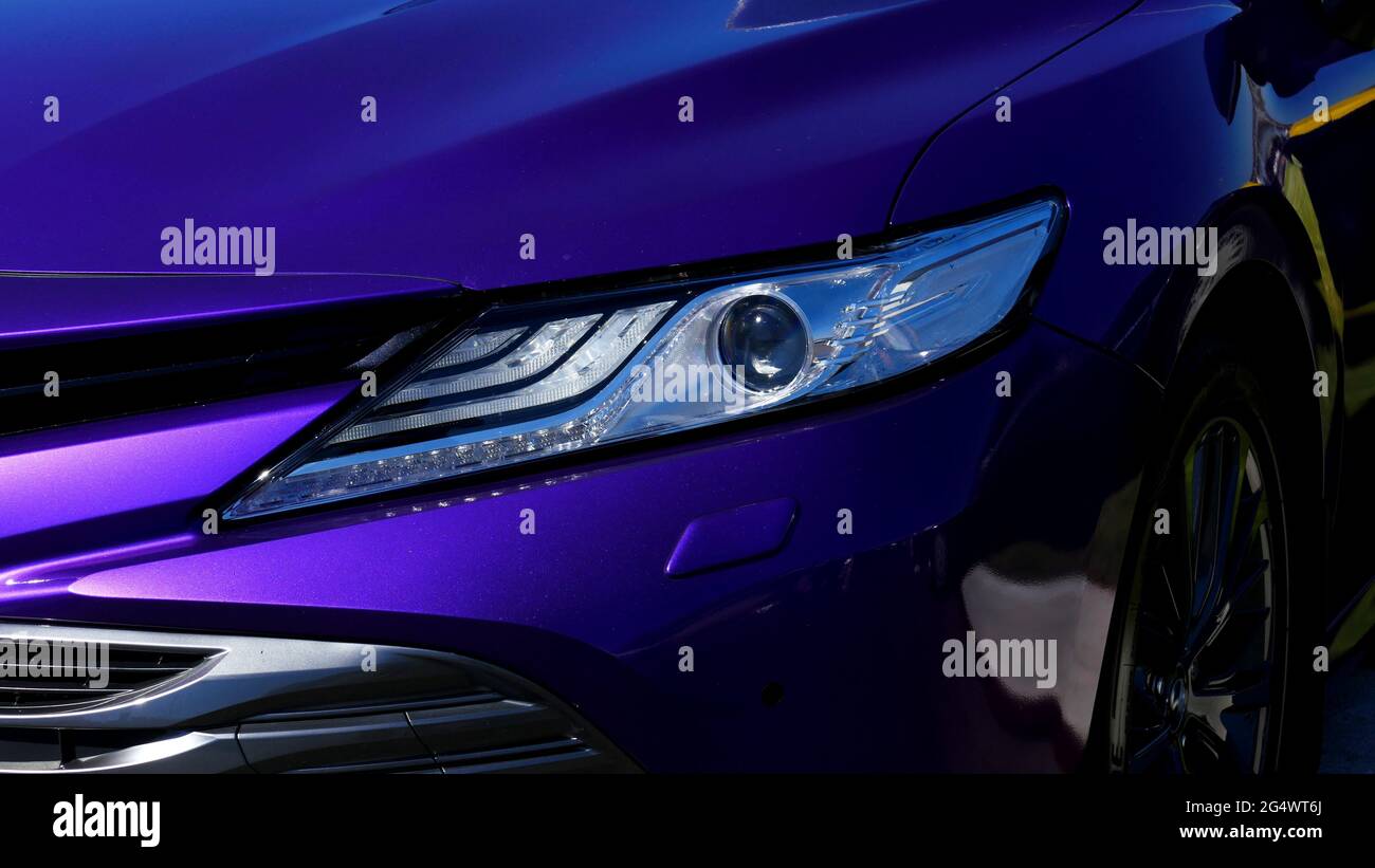 Modern Japan Car front light Stock Photo - Alamy