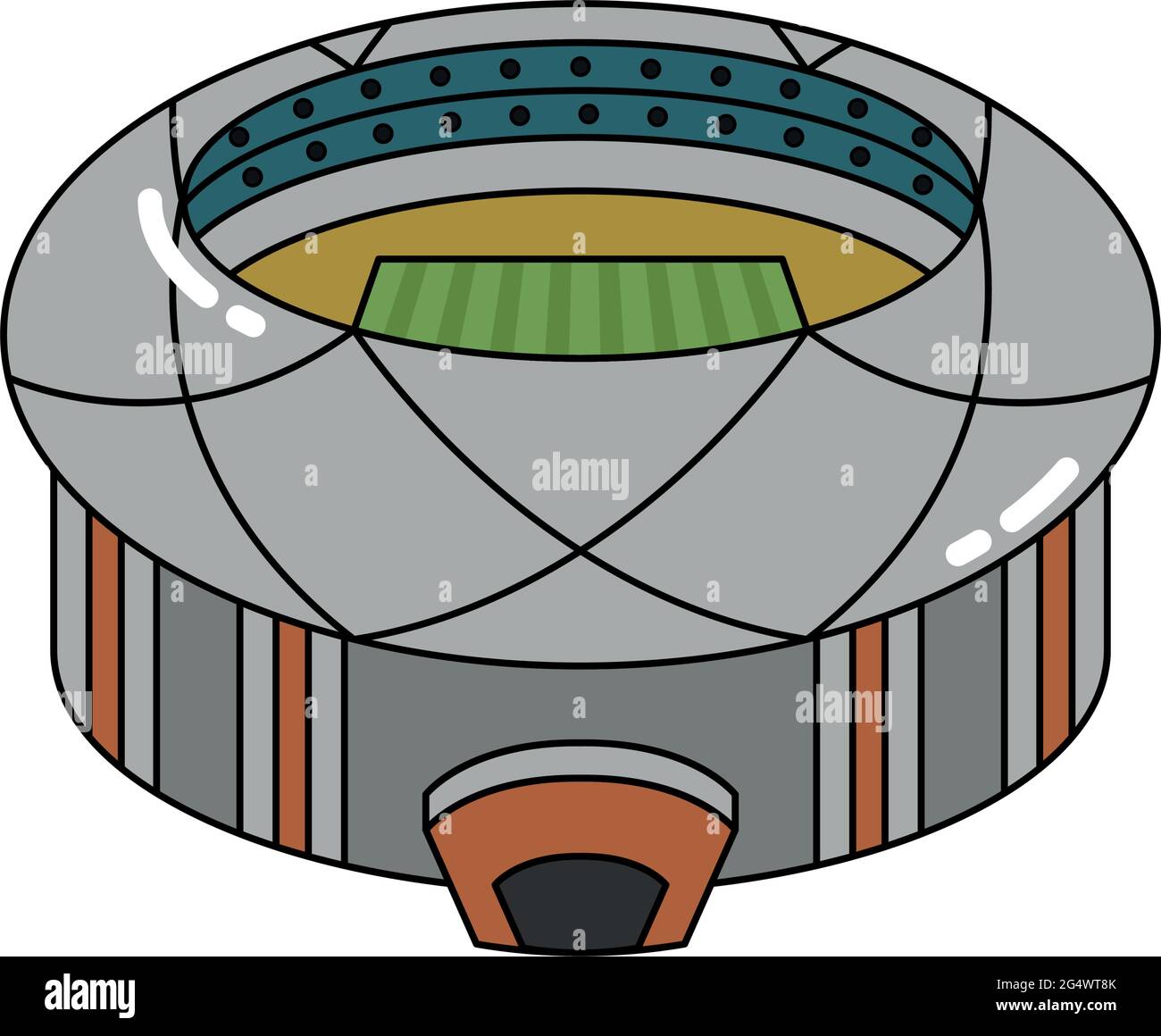 Isolated 3D stadium icon Modern building Stock Vector Image & Art - Alamy
