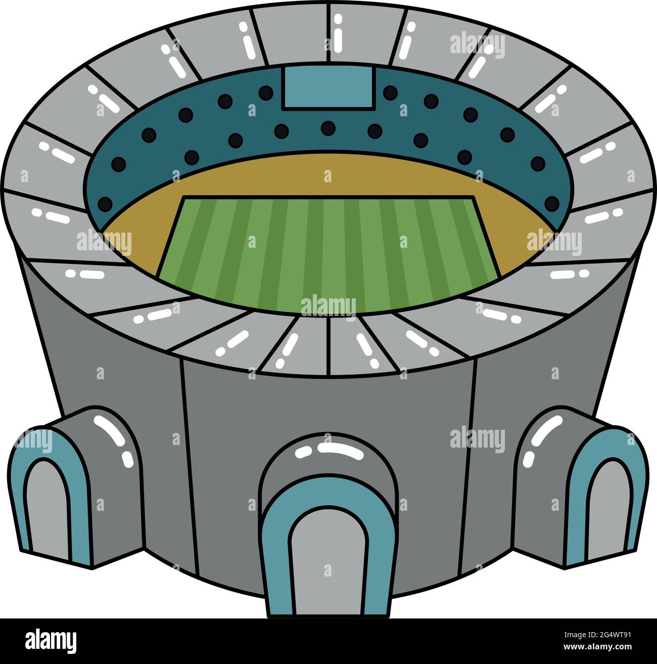 Isolated 3D stadium icon Modern building Stock Vector Image & Art - Alamy