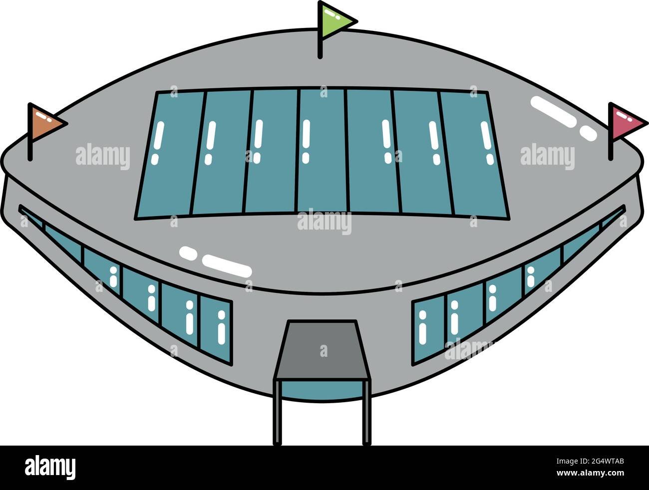 Isolated 3D stadium icon Modern building Stock Vector Image & Art - Alamy