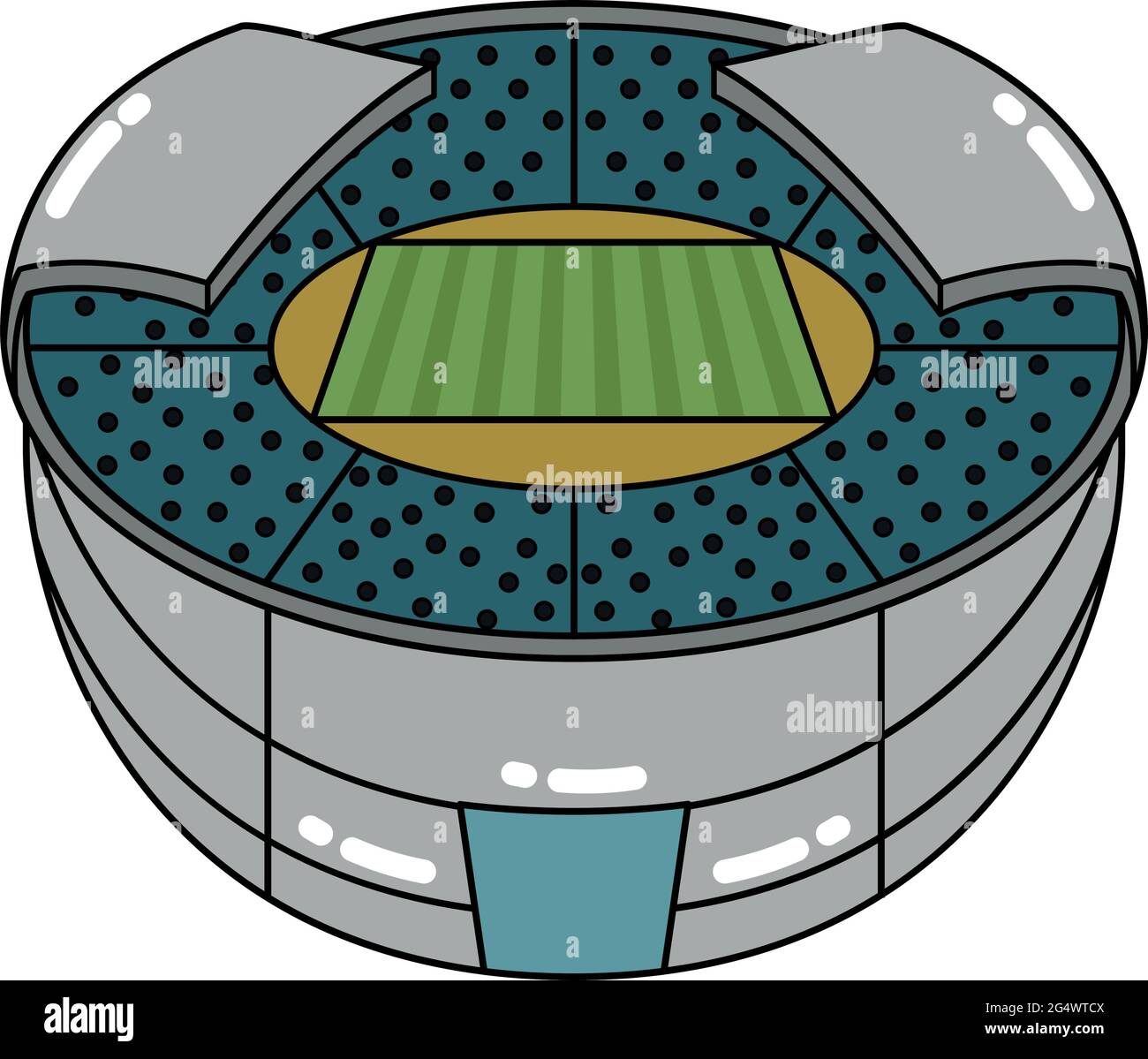 Isolated 3D stadium icon Modern building Stock Vector Image & Art - Alamy