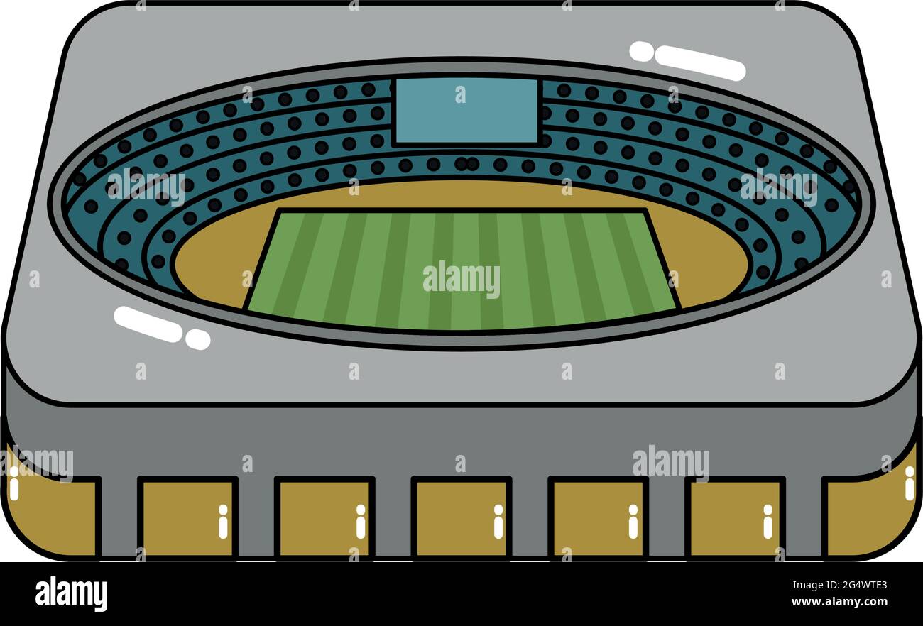 Isolated 3D stadium icon Modern building Stock Vector Image & Art - Alamy