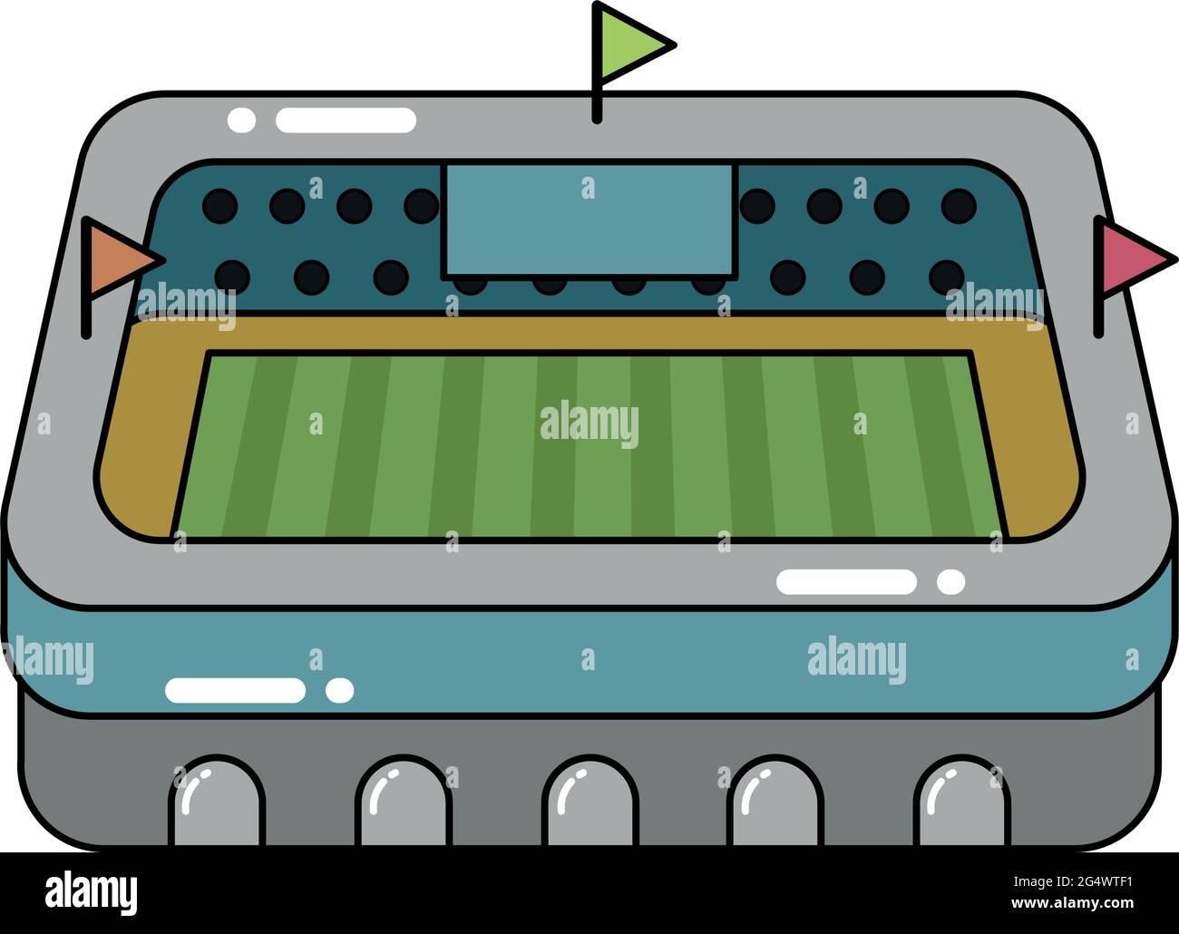 Isolated 3D stadium icon Modern building Stock Vector Image & Art - Alamy