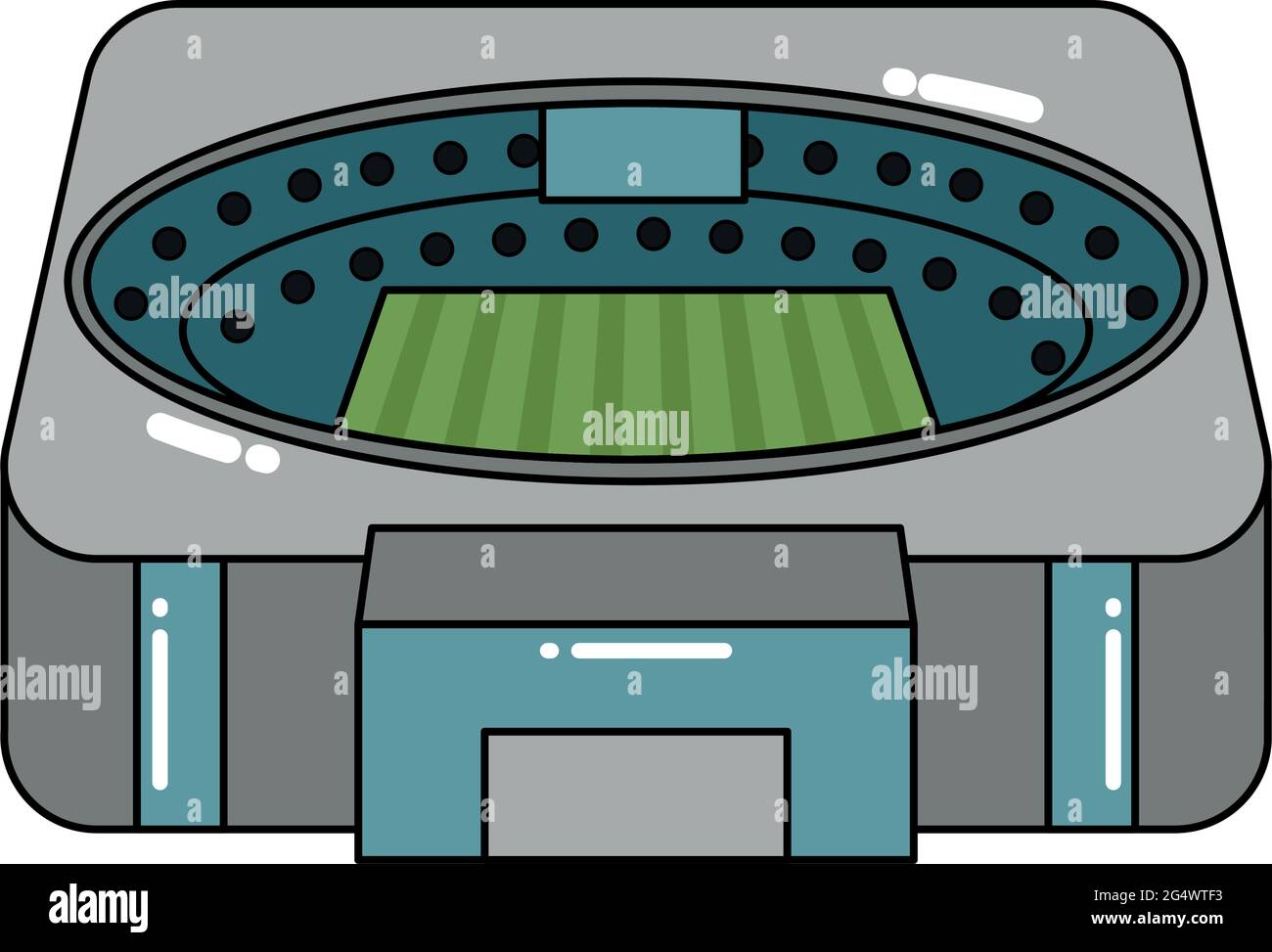Isolated 3D stadium icon Modern building Stock Vector Image & Art - Alamy