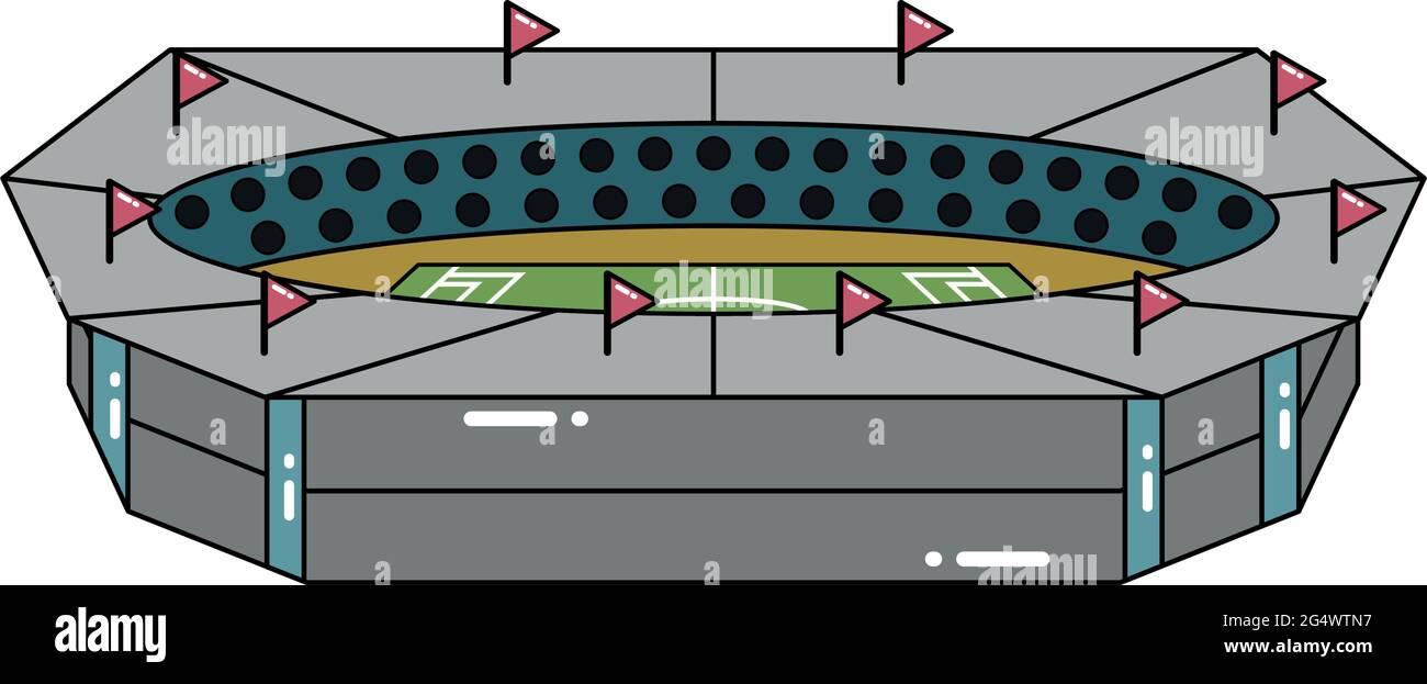 Isolated 3D stadium icon Modern building Stock Vector Image & Art - Alamy