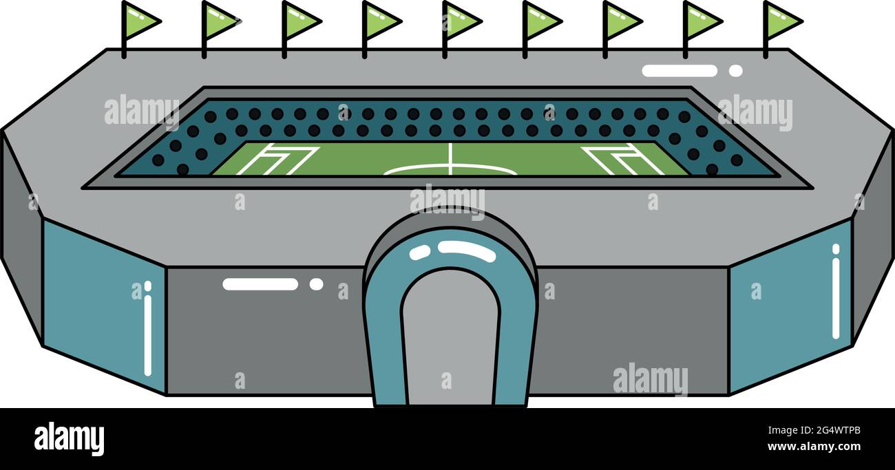 Isolated 3D stadium icon Modern building Stock Vector Image & Art - Alamy