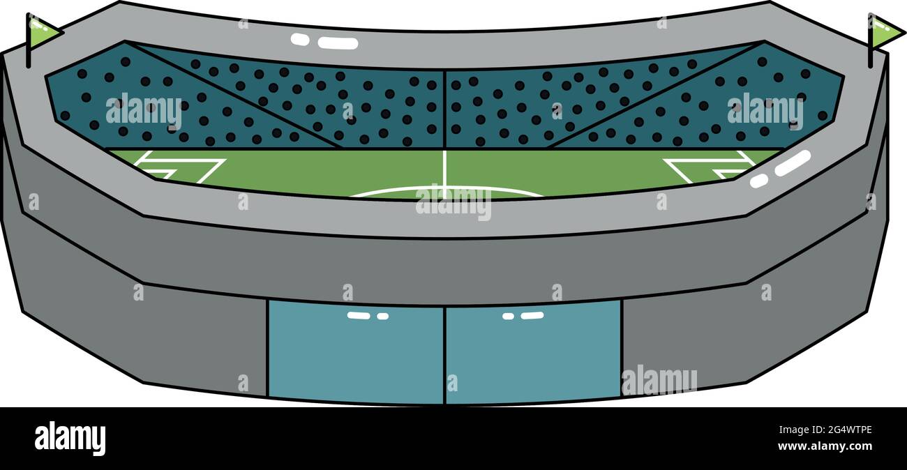 Isolated 3D stadium icon Modern building Stock Vector Image & Art - Alamy