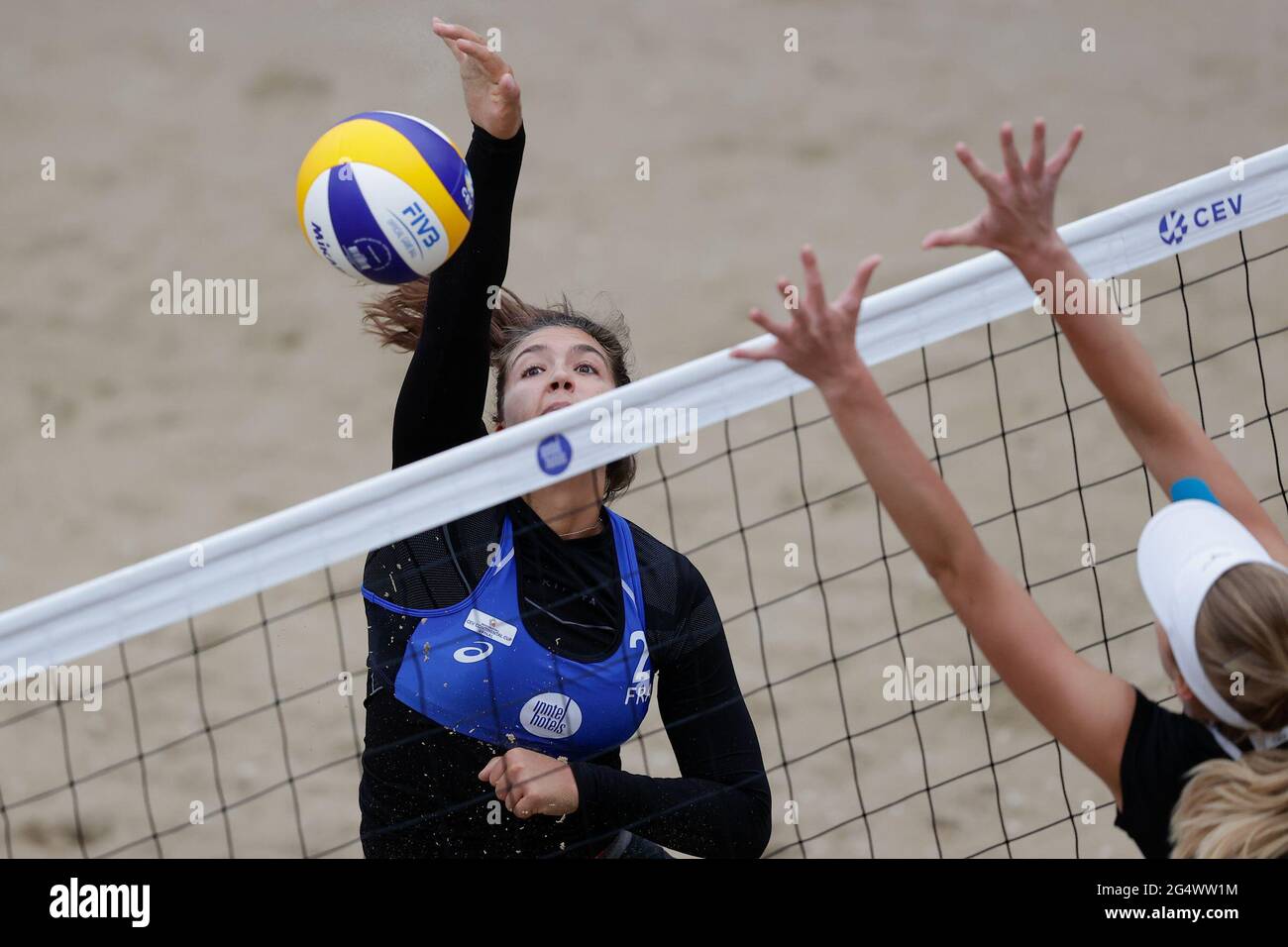 Den Haag, NETHERLANDS - JUNE 23: Aline Chamereau (2) of France during ...