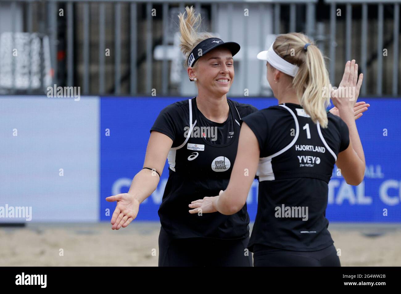 Den Haag, NETHERLANDS - JUNE 23: Ane Guro Tveit Hjortland (1) of Norway ...