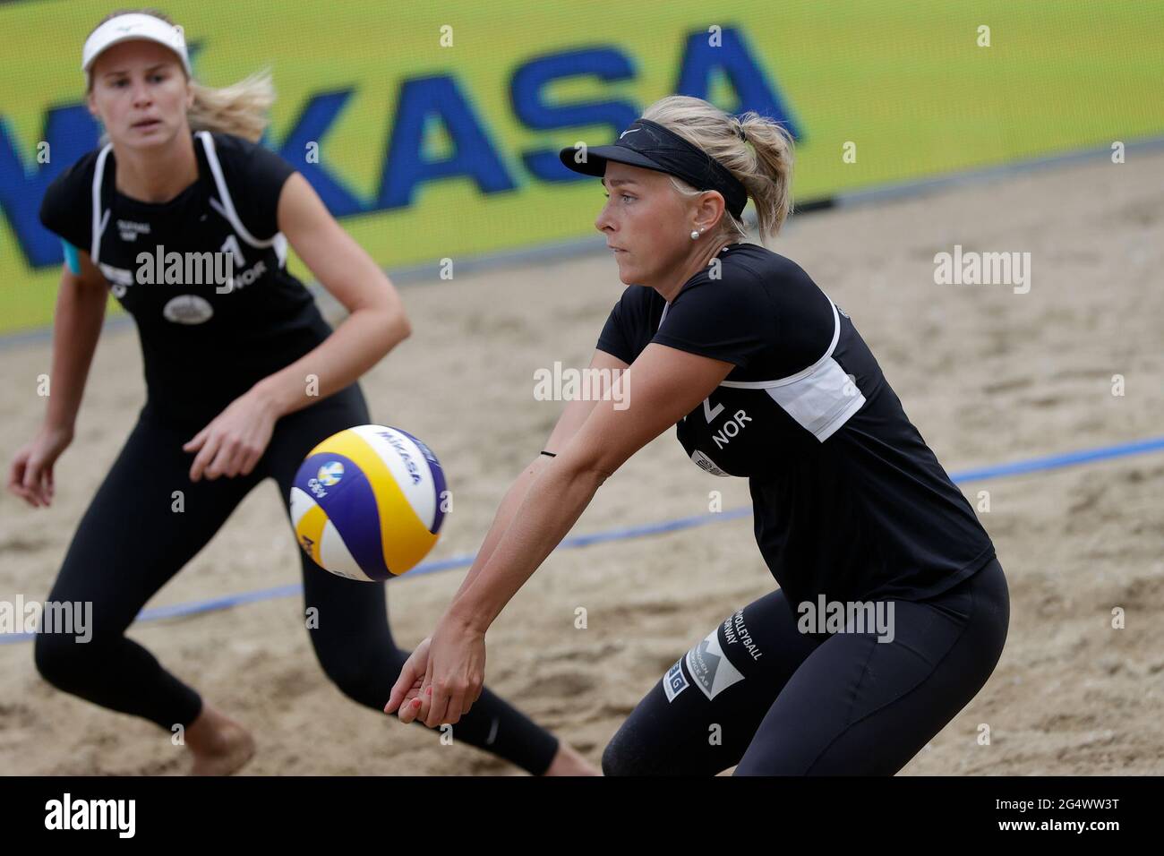 Den Haag, NETHERLANDS - JUNE 23: Ane Guro Tveit Hjortland (1) of Norway ...