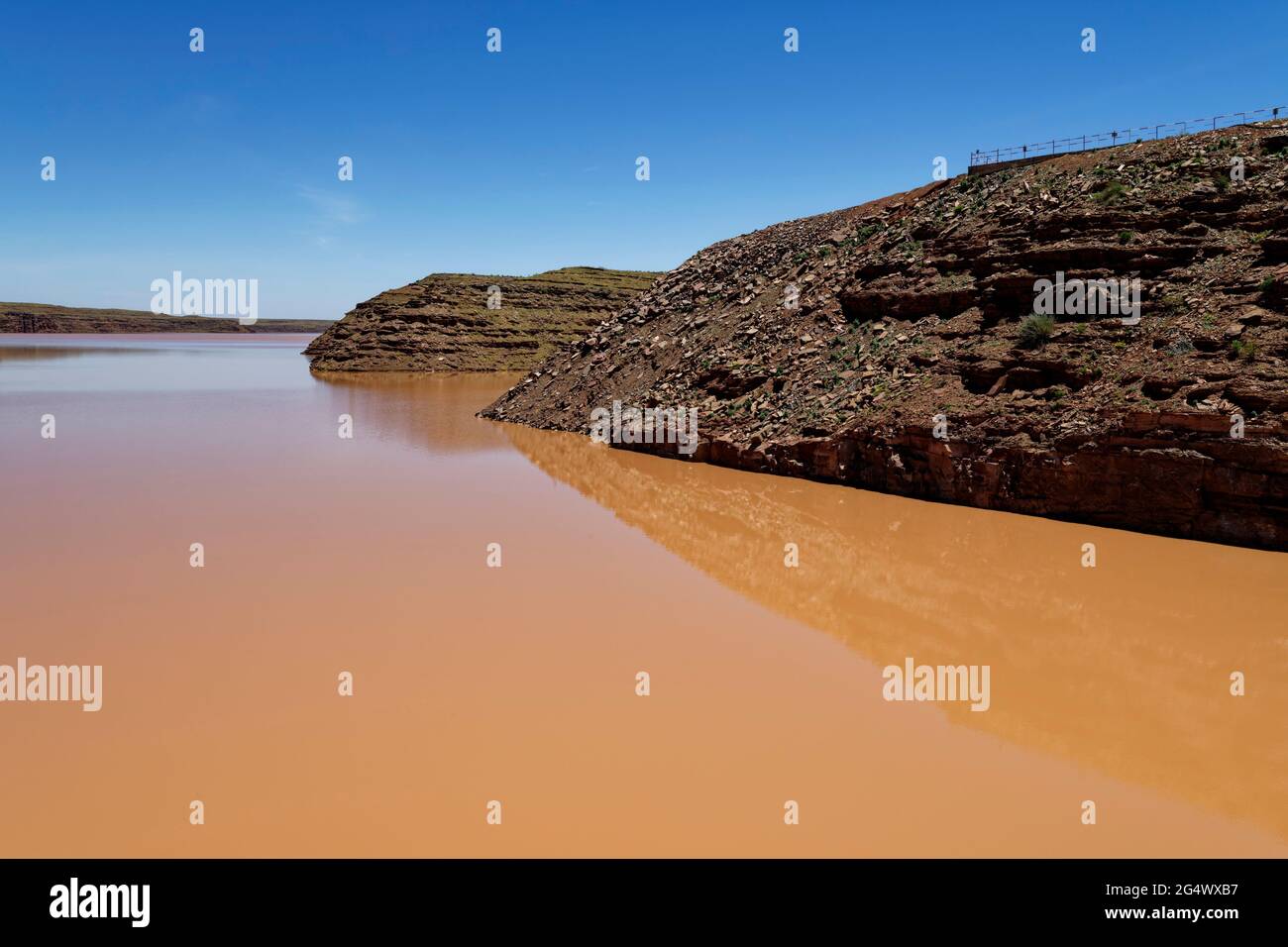 Neckartal-Dam west of Keetmanshoop: dam filled to capacity (Fish River ...