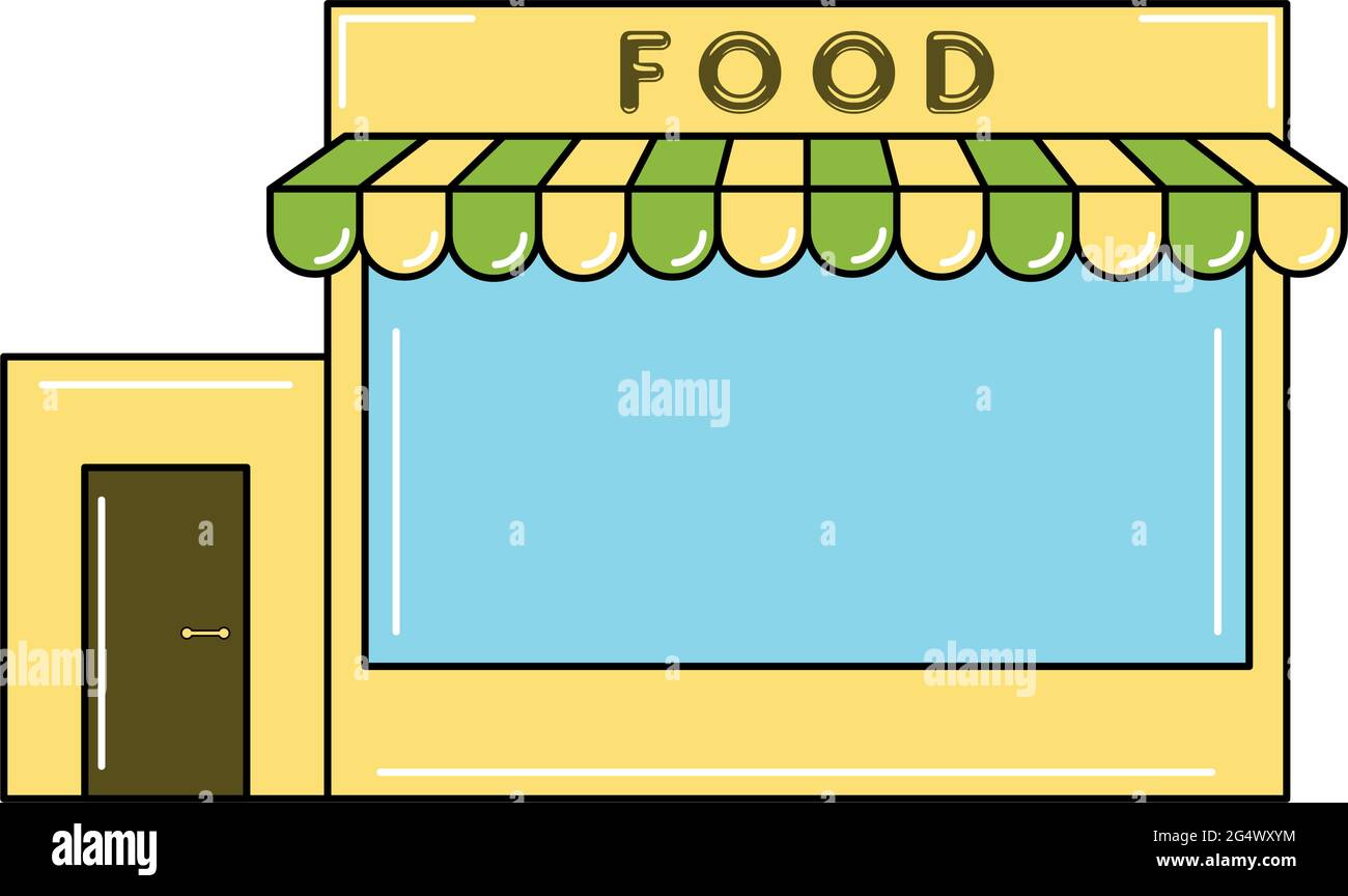 Isolated shop building icon Food store Stock Vector Image & Art - Alamy