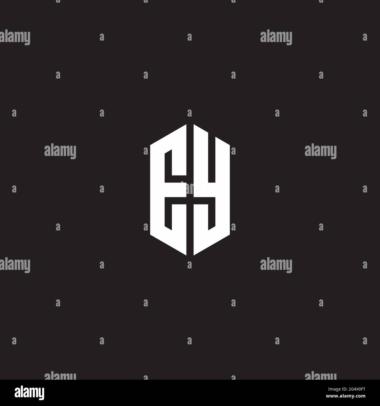 EY Logo monogram with hexagon shape style design template isolated on ...