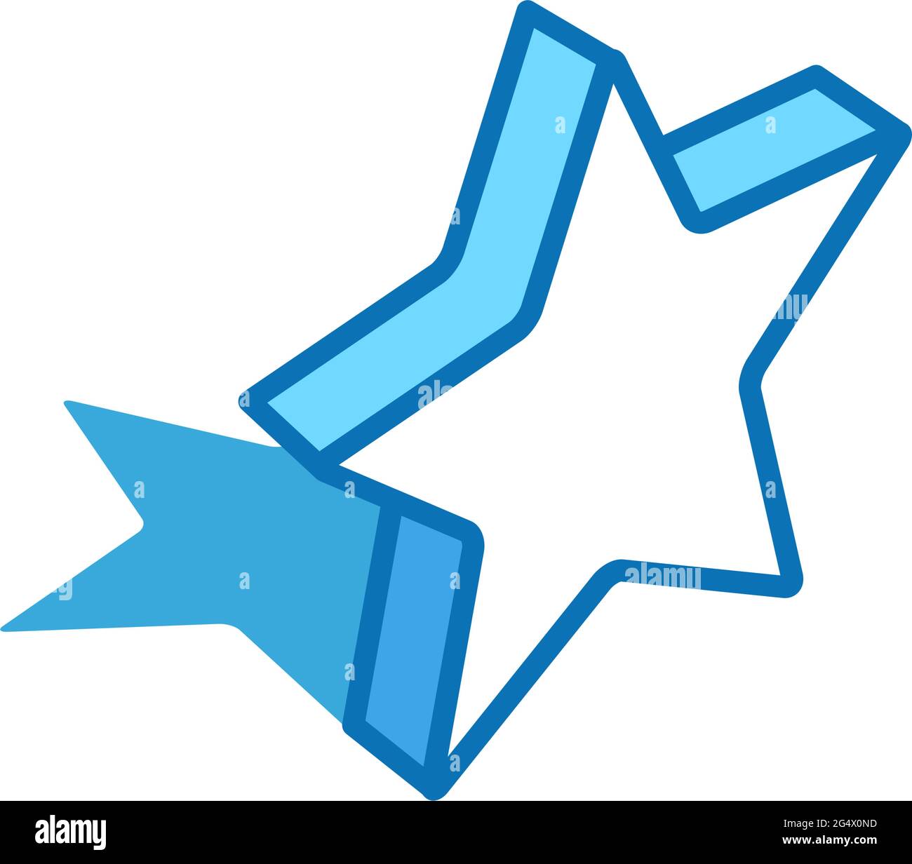 Star isometric icon. Rating, customer reviews 3D line symbol Stock ...