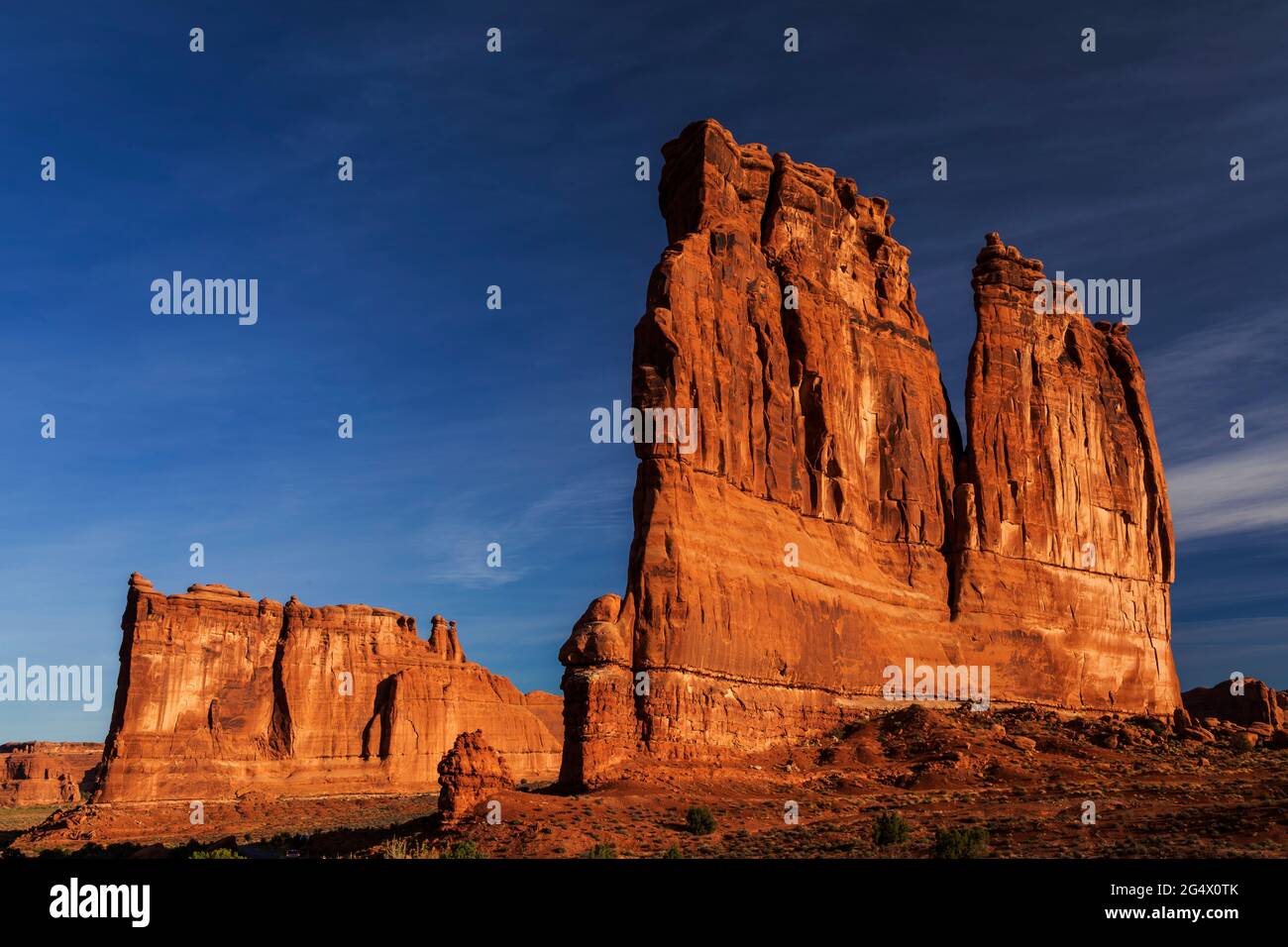 The Organ and Tower of Babel rock formations in Arches National Park ...