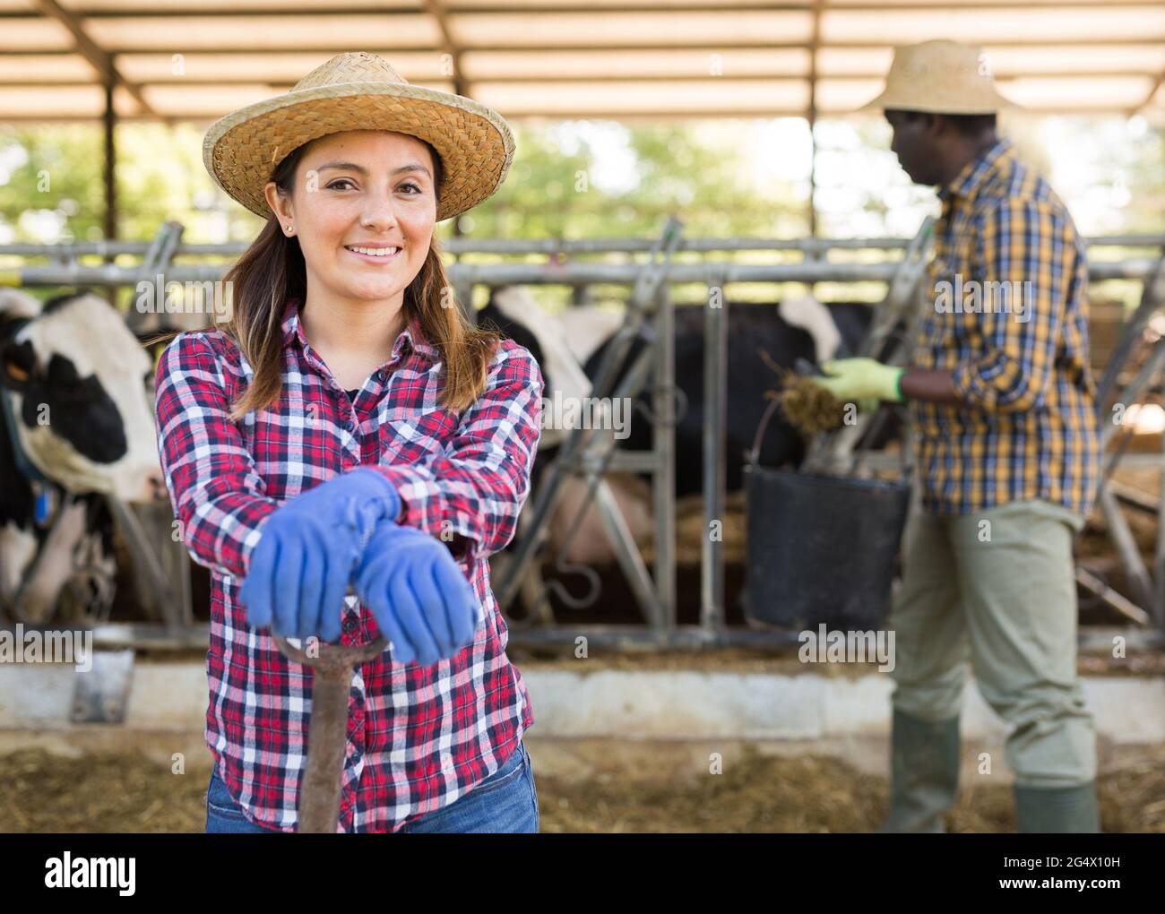 Young smiling breeder hi-res stock photography and images - Alamy
