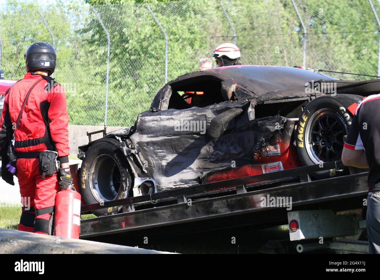 Turn two of Road America Raceway after a crash. 2021 Chicago Region ...