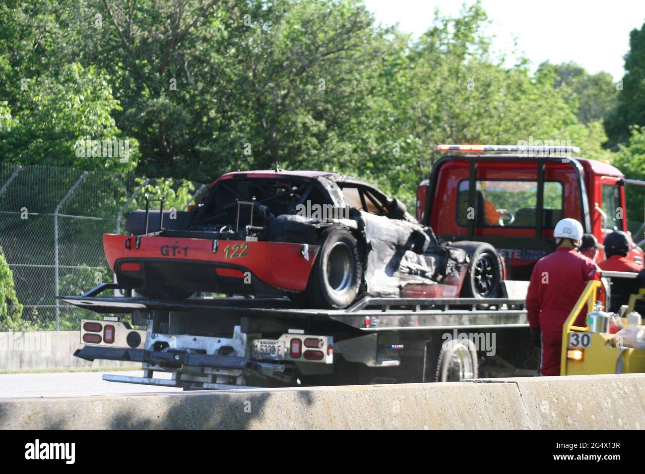 Turn two of Road America Raceway after a crash. 2021 Chicago Region ...