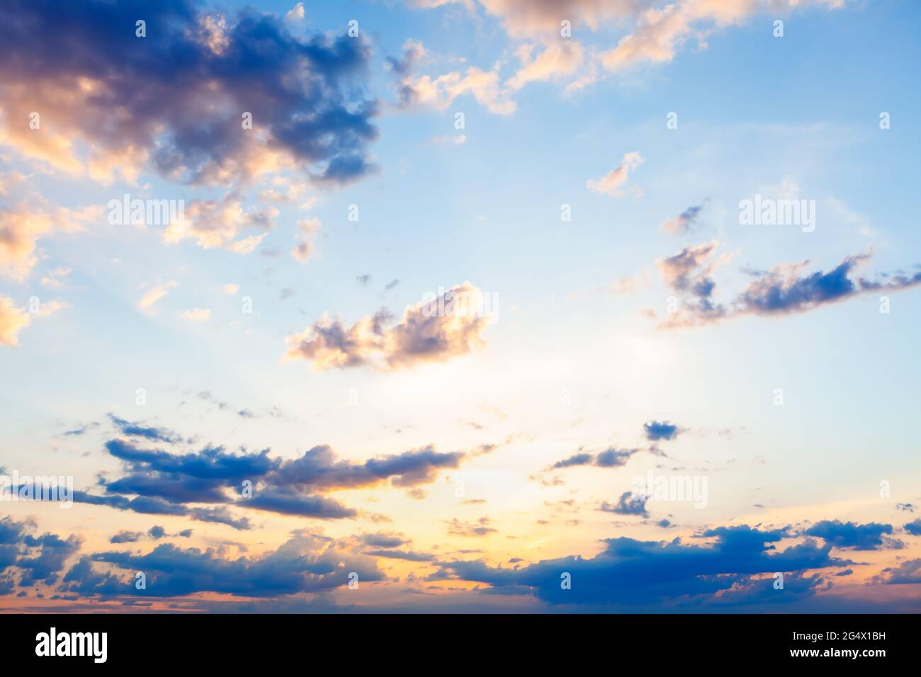 Morning heaven with sunlight . Sky with dawn Stock Photo - Alamy