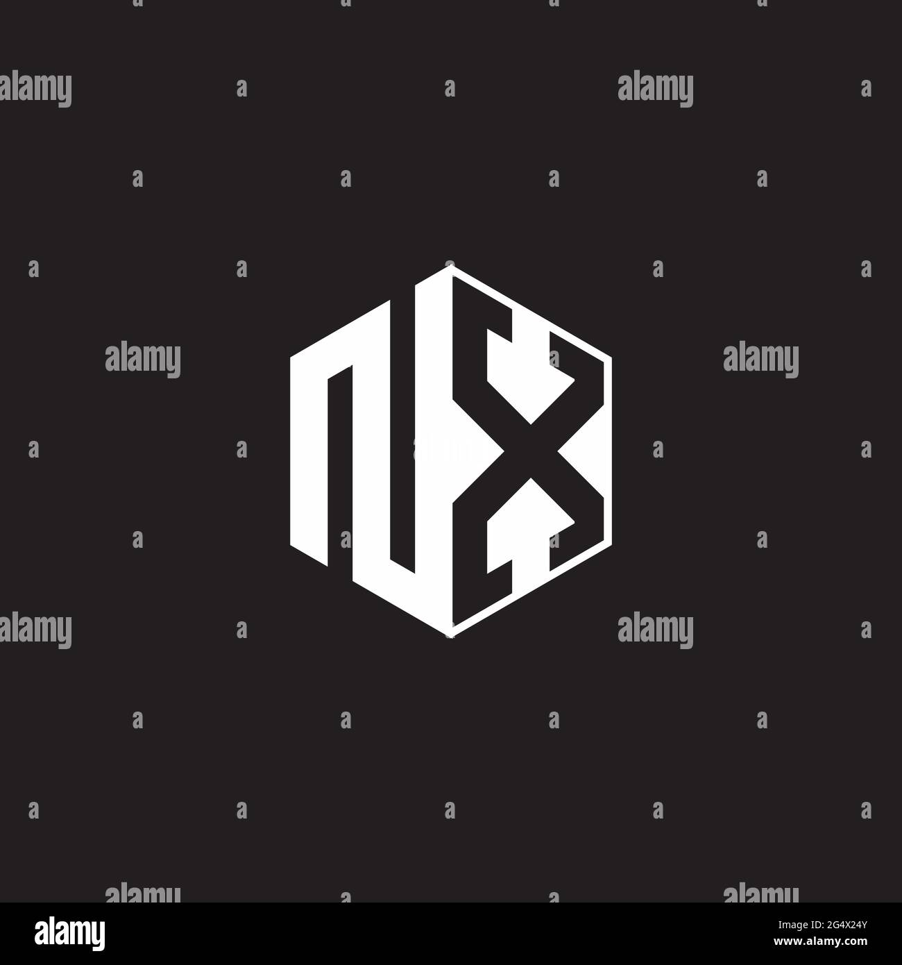 X n logo Stock Vector Images - Alamy