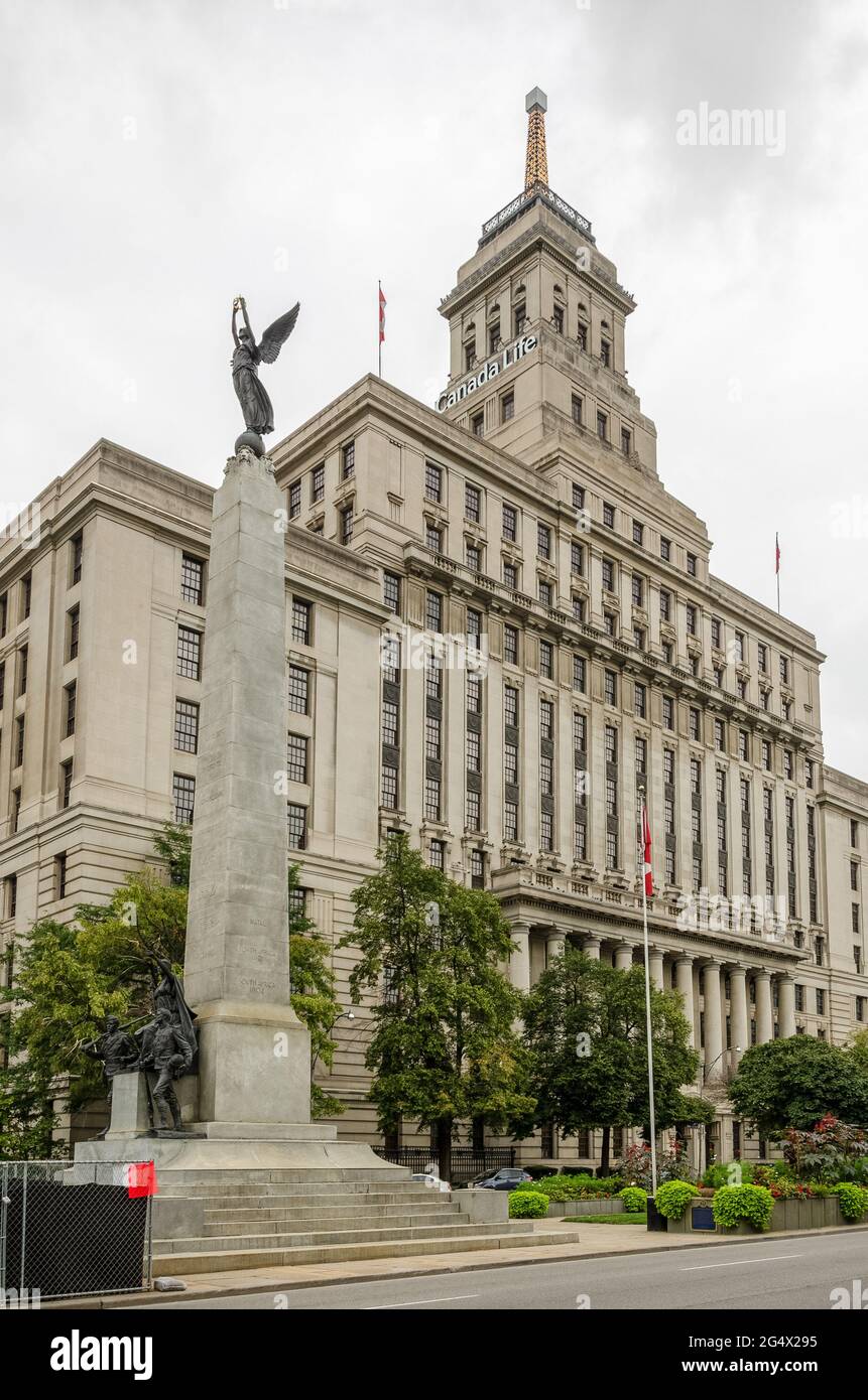 The Canada Life Building stands as a familiar landmark in Toronto Stock ...