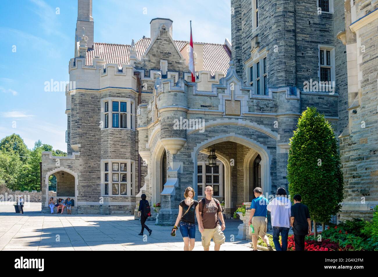 Casa Loma is one of the most visited landmarks in Toronto, around ...
