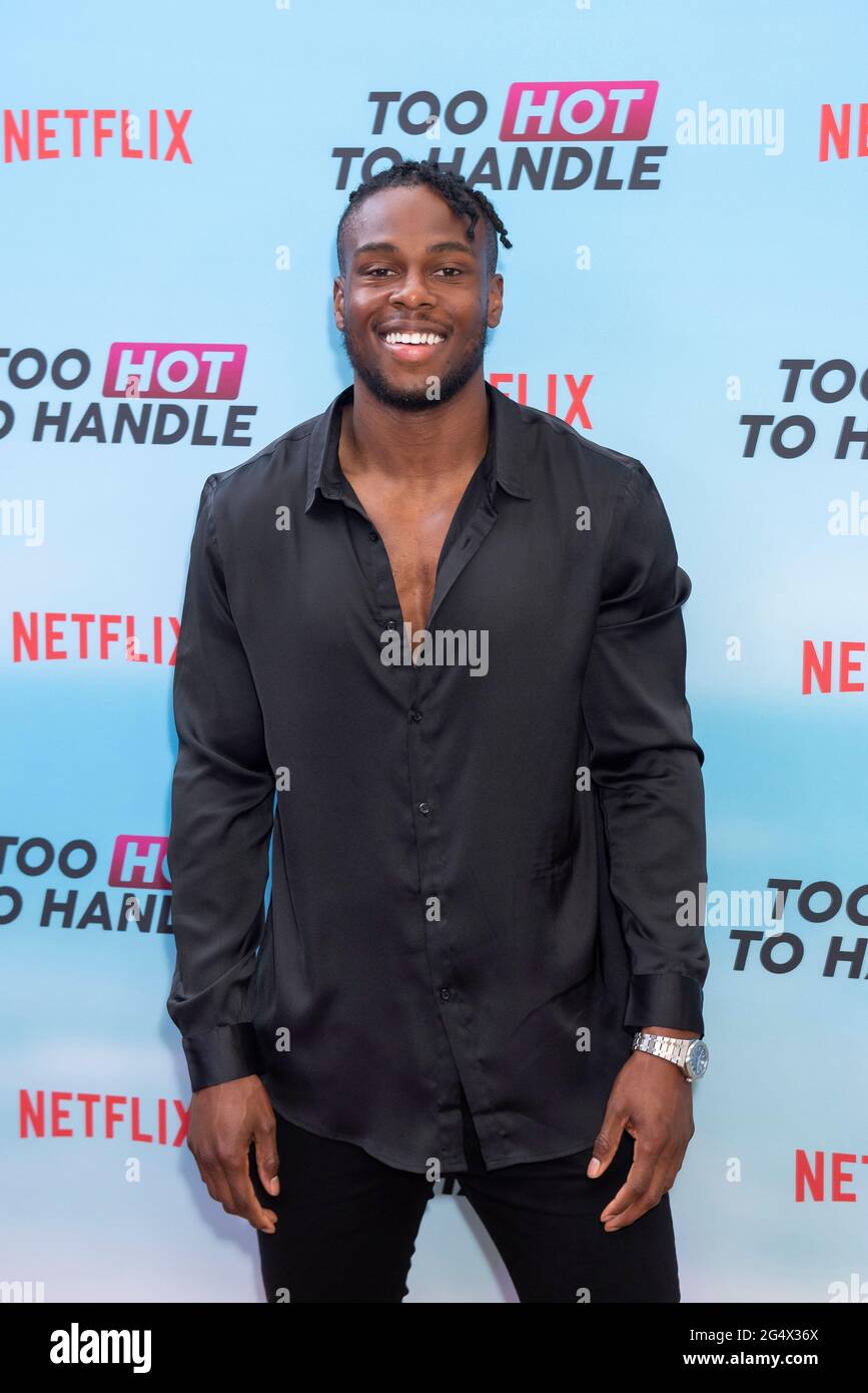 London, UK. 23rd June, 2021. Kelechi 'Kelz' Dyke attends the Too Hot to Handle season 2 special ...