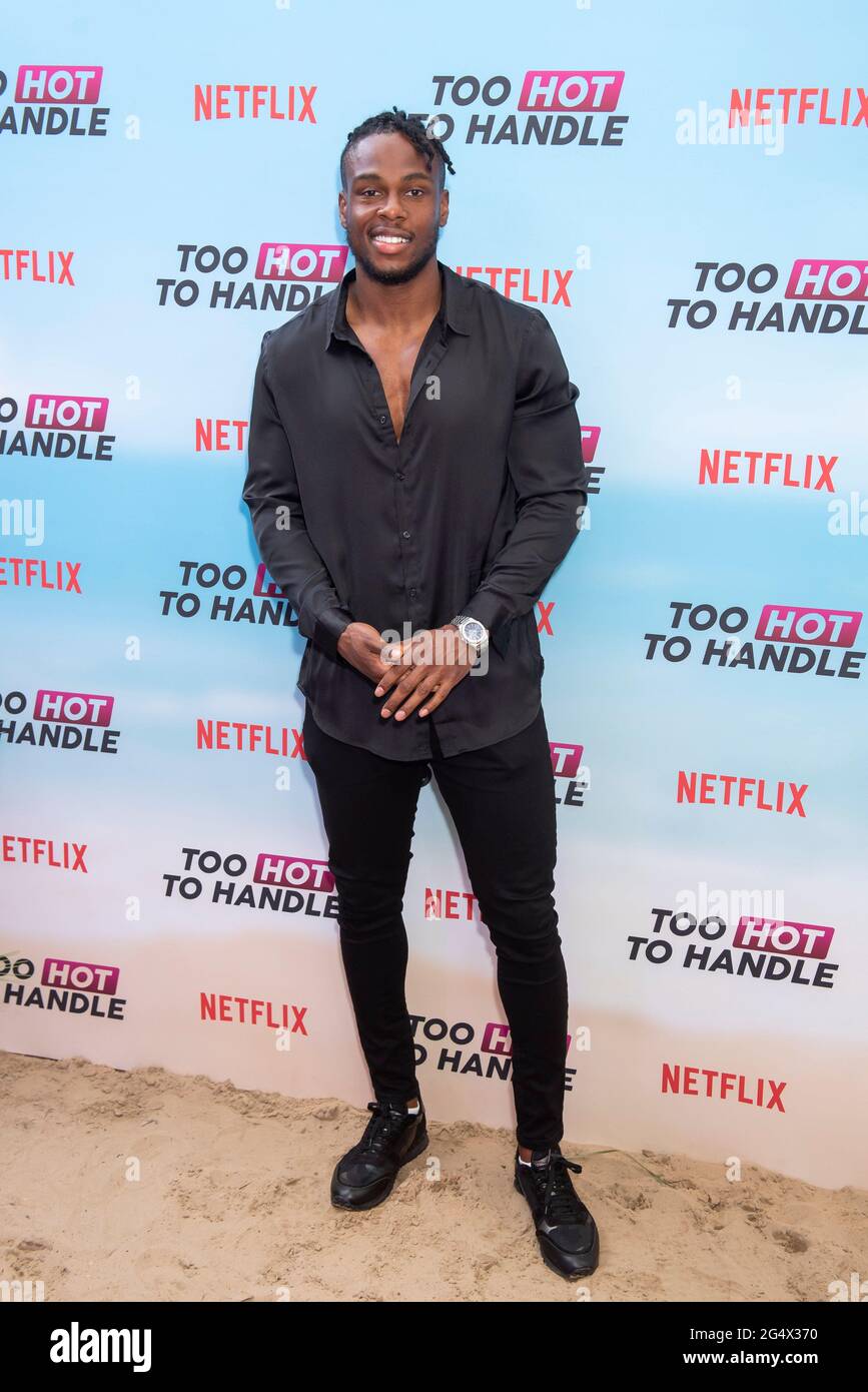London, UK. 23rd June, 2021. Kelechi 'Kelz' Dyke attends the Too Hot to Handle season 2 special ...