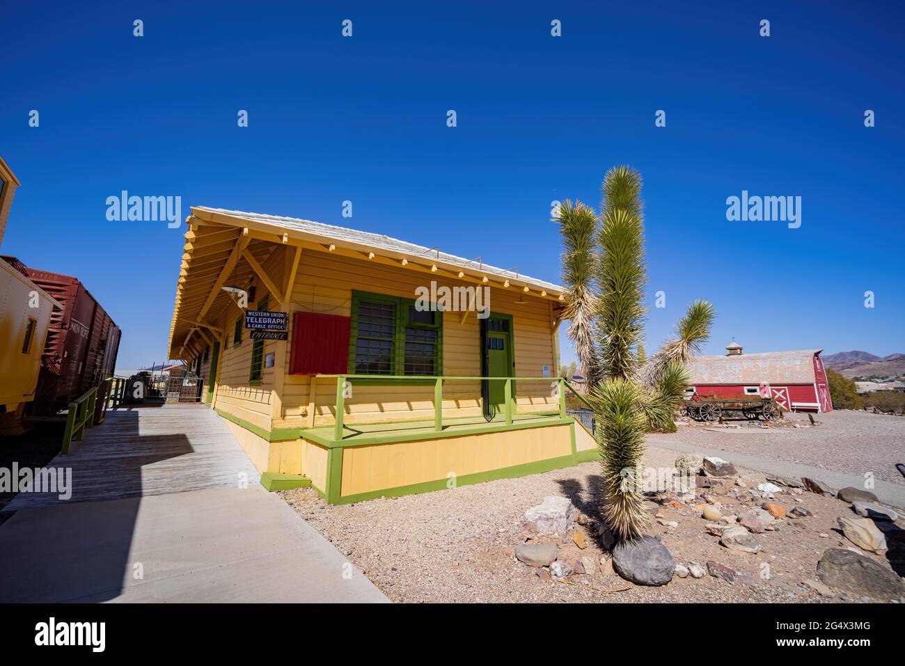 Henderson, MAR 31, 2021 - Old train station of the Clark County Museum ...