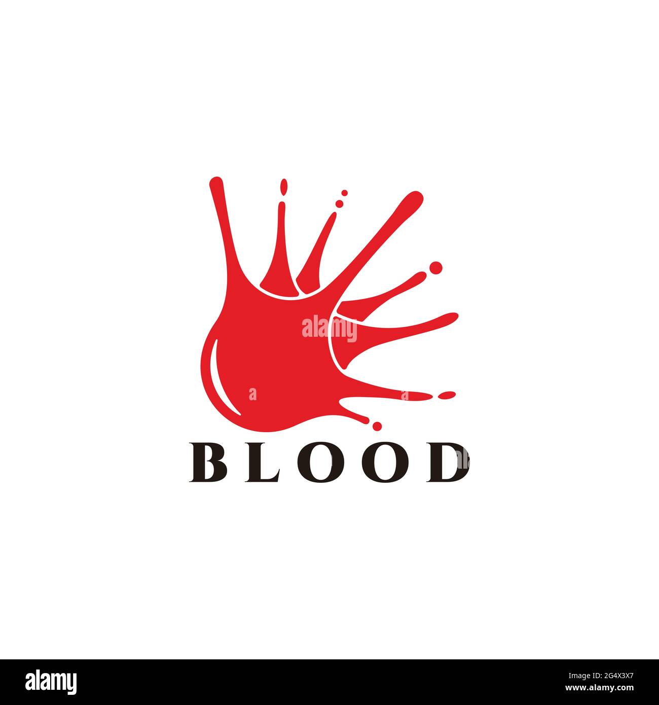 blood splash donor design symbol logo vector Stock Vector Image & Art ...