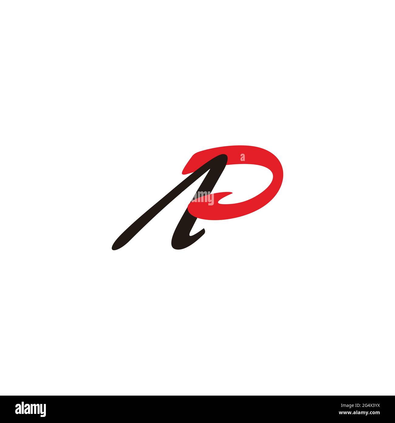 letter ap simple colorful motion arrow logo vector Stock Vector Image ...