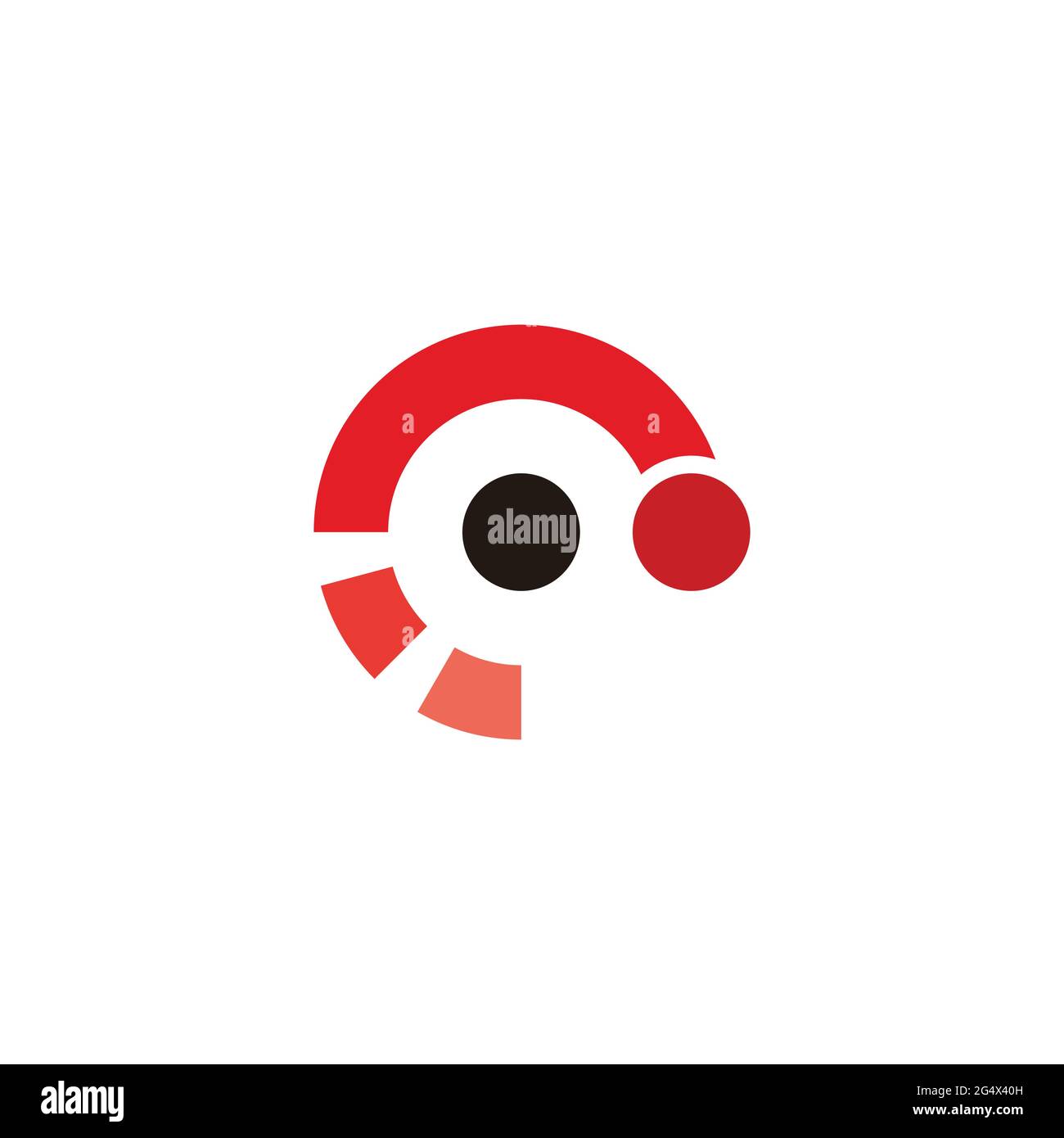 abstract circle speedometer arrows geometric logo vector Stock Vector ...