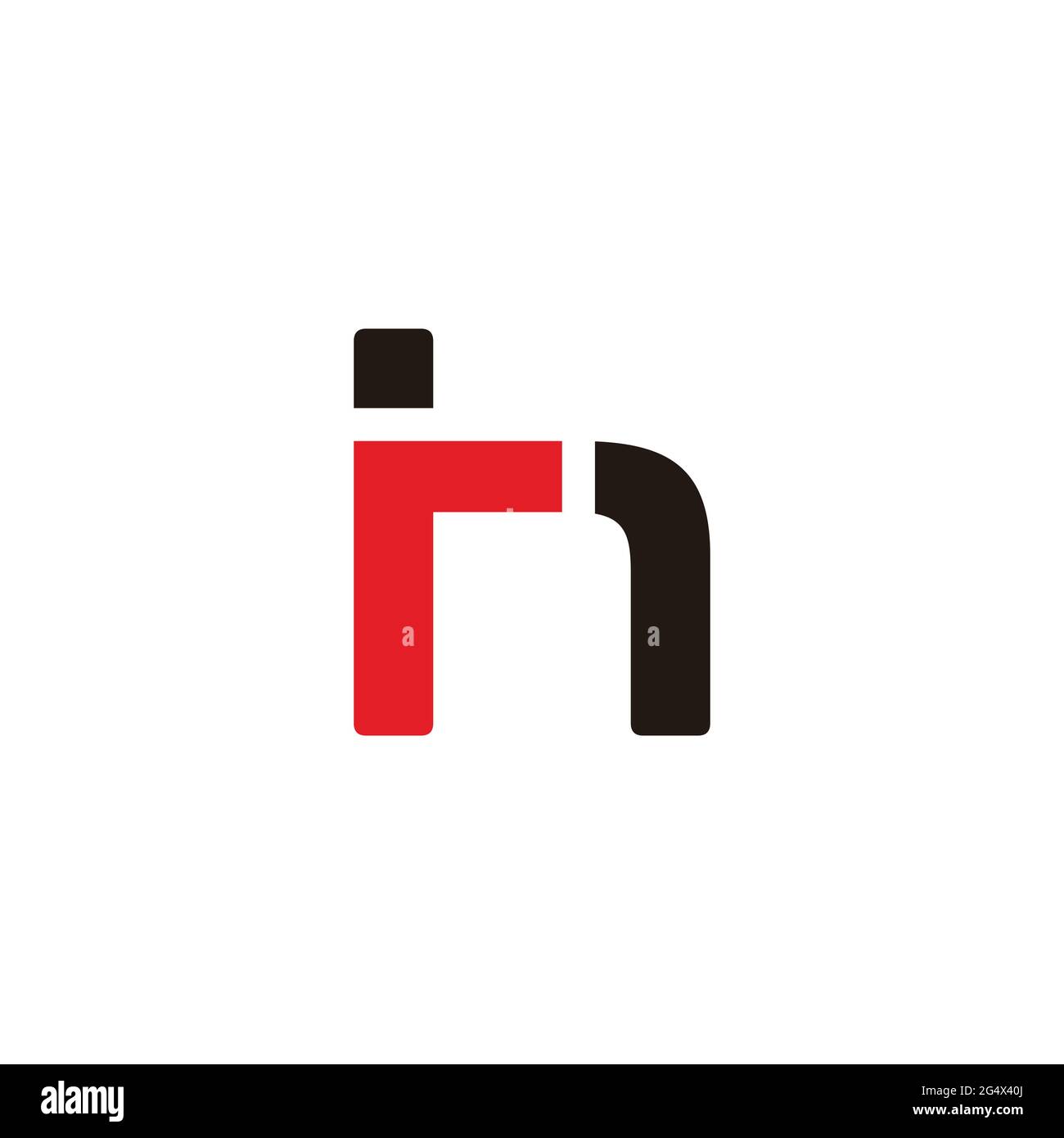 letter hr simple geometric line colorful logo vector Stock Vector Image ...