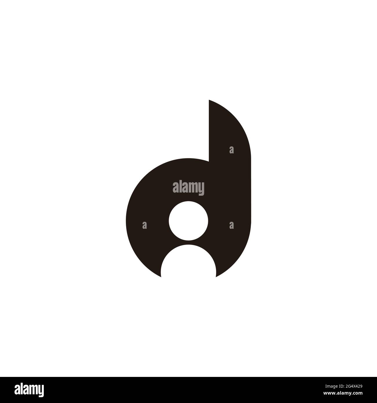 letter id simple geometric lowercase logo vector Stock Vector Image ...