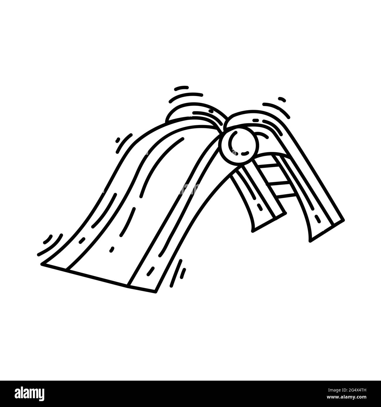 Children swing slide climb Black and White Stock Photos & Images - Alamy