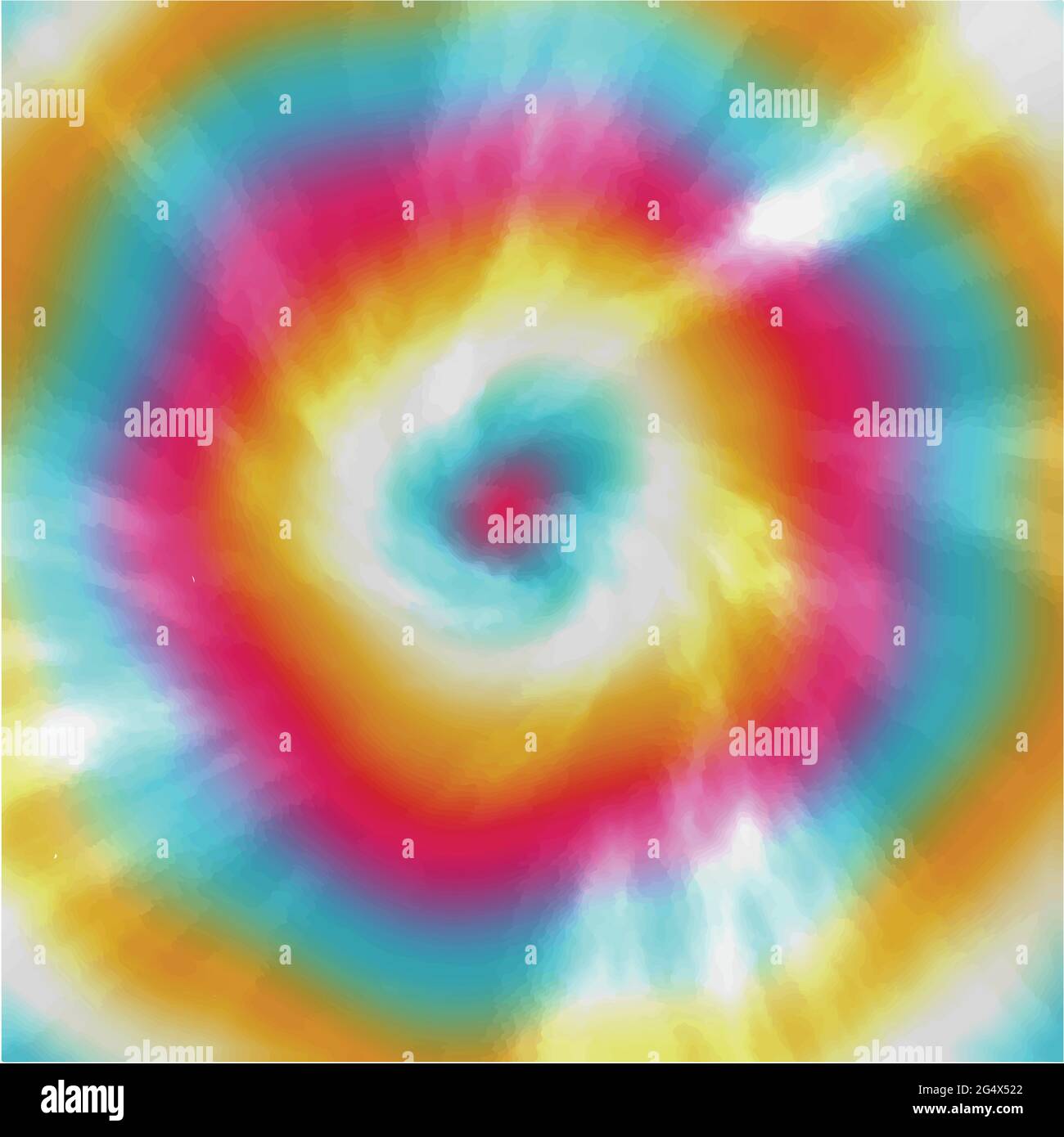 Tie dye background rainbow color swirl. circular shape with waves Stock ...