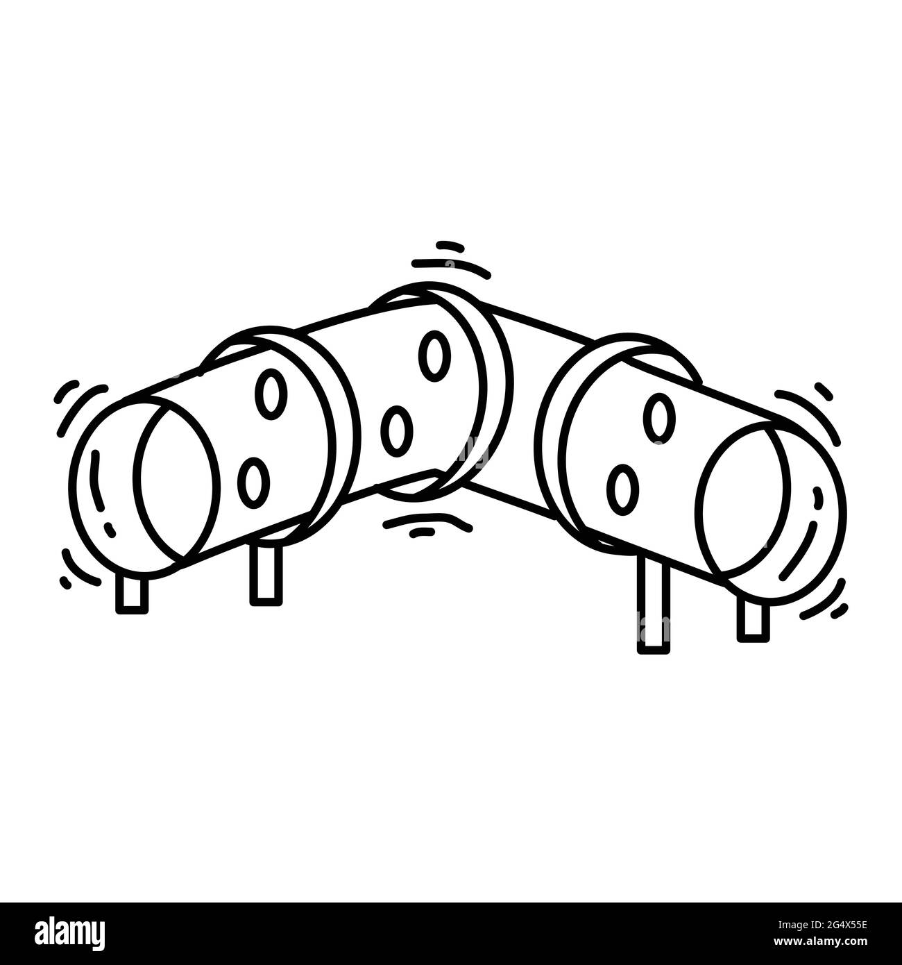 Crawl tube Stock Vector Images - Alamy