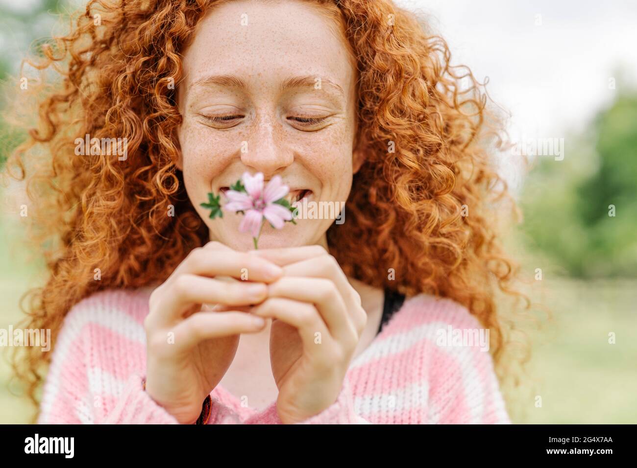 Curly redhead hair hi-res stock photography and images - Alamy