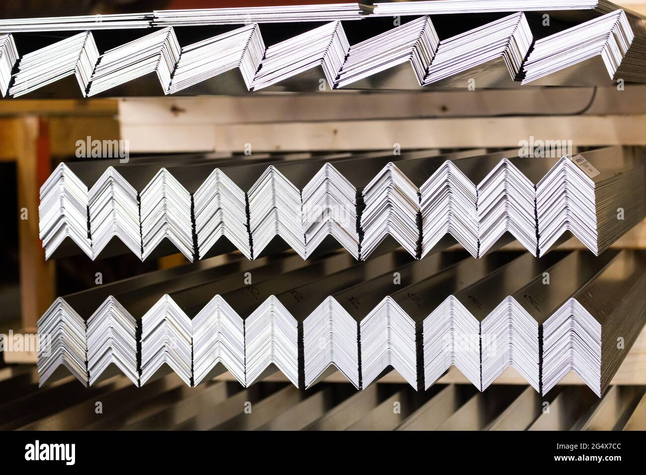 metal flashing in metal works fabrication factory Stock Photo - Alamy