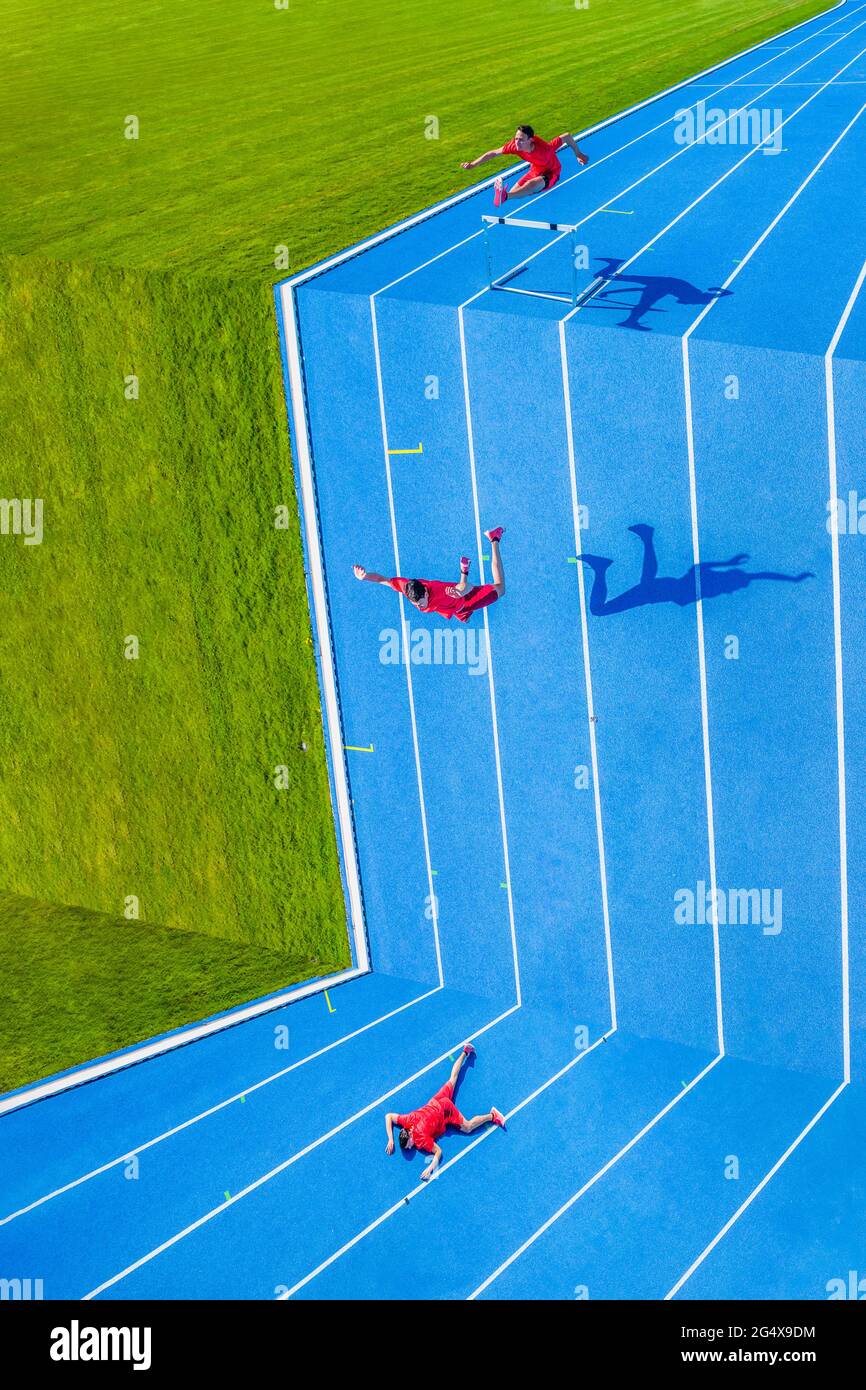 Man jumping aerial hi-res stock photography and images - Alamy