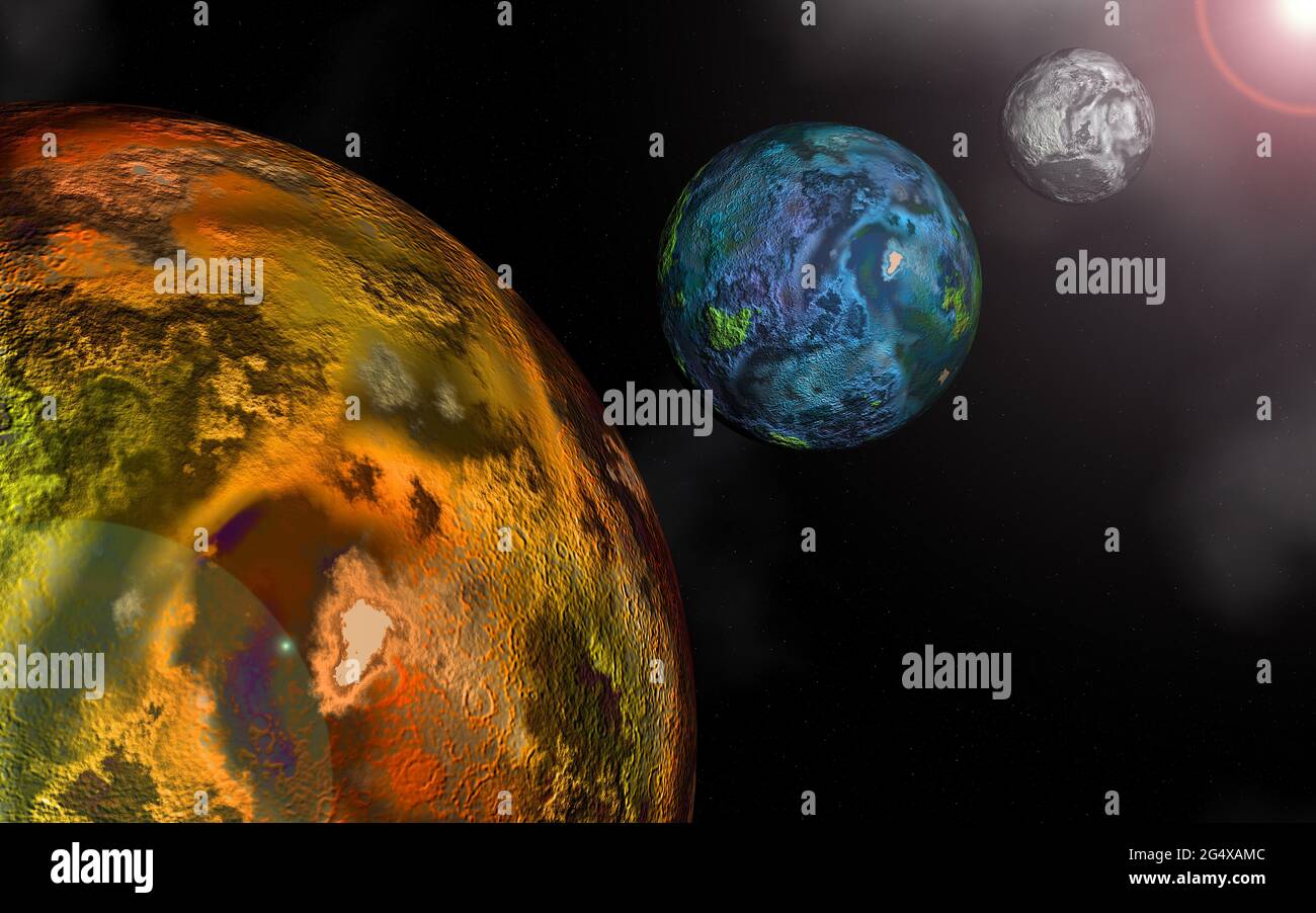 High Resolution Earth From Mars