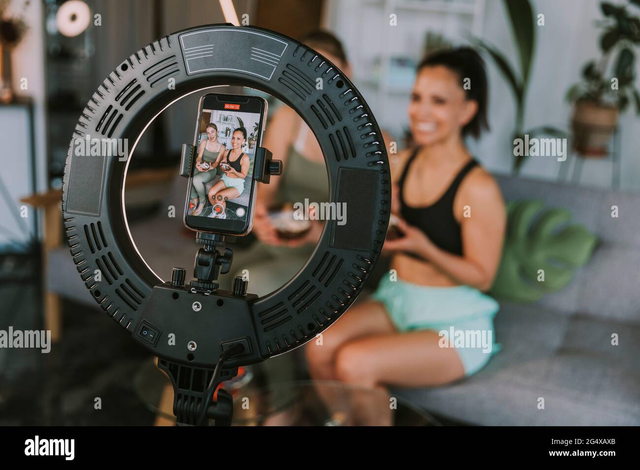 Influencers ring light hi-res stock photography and images - Alamy