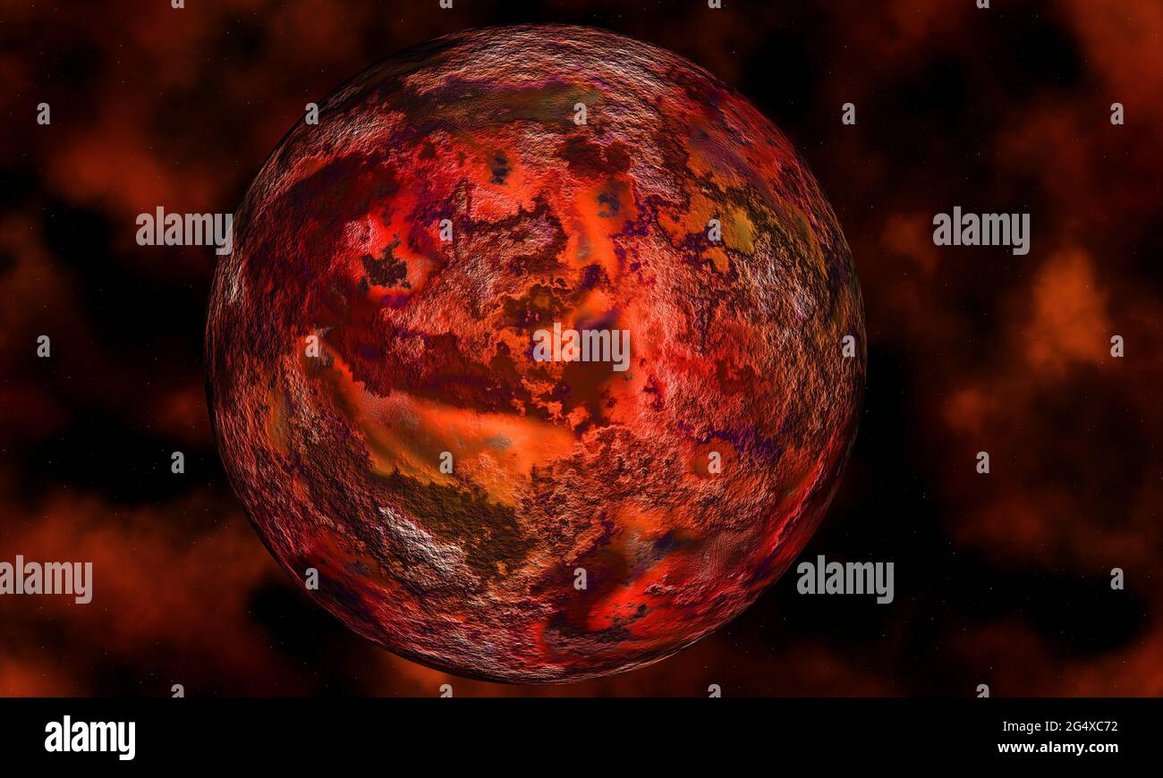 Planet Venus 3d