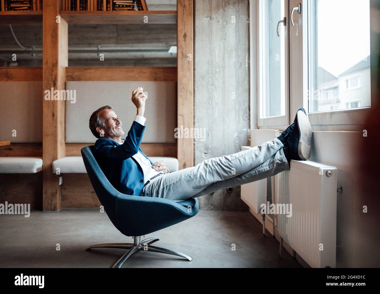Wooden office chair hi-res stock photography and images - Alamy