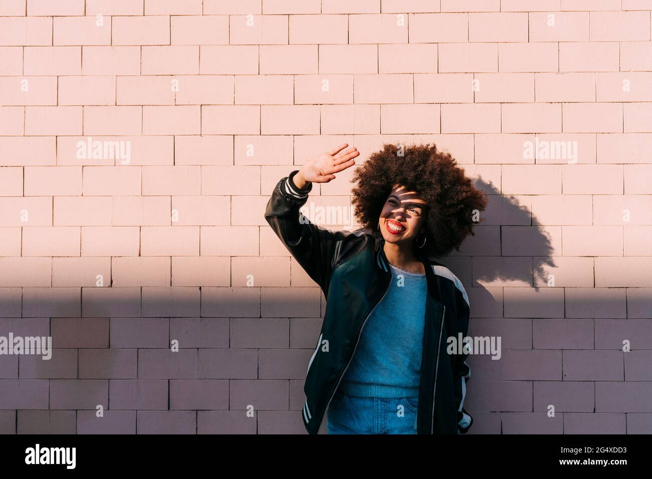 Woman hand in front of face hi-res stock photography and images - Alamy