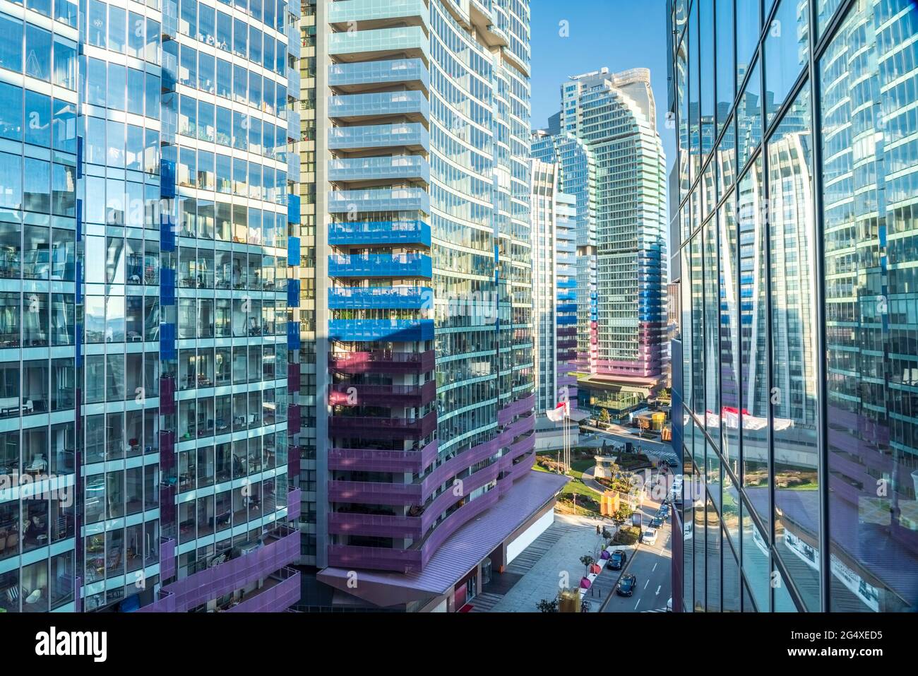 Turkey, Istanbul, Shiny skyscrapers of Maslak district Stock Photo - Alamy