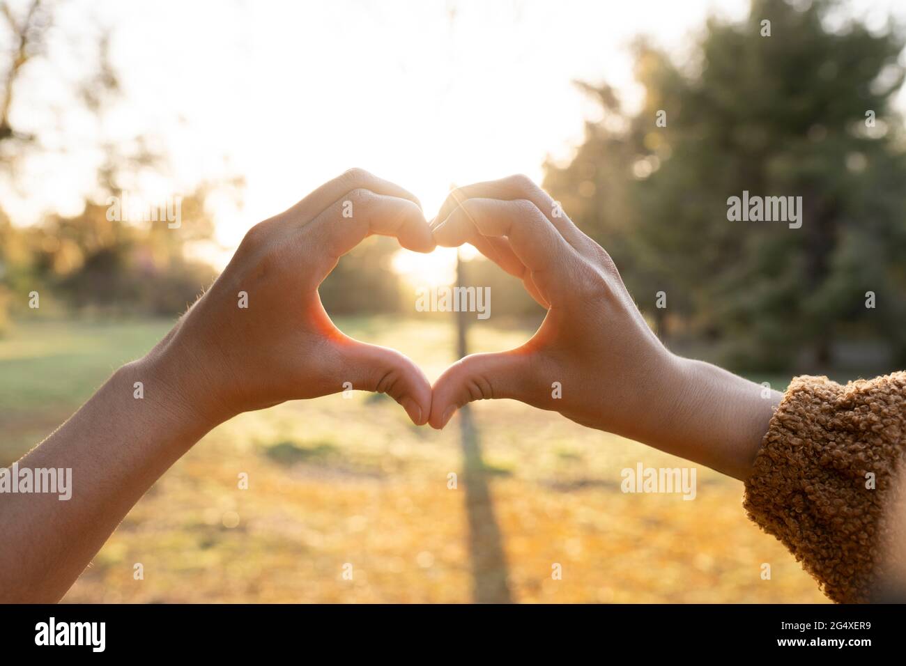 Hands heart shape sign love photography hi-res stock photography and ...